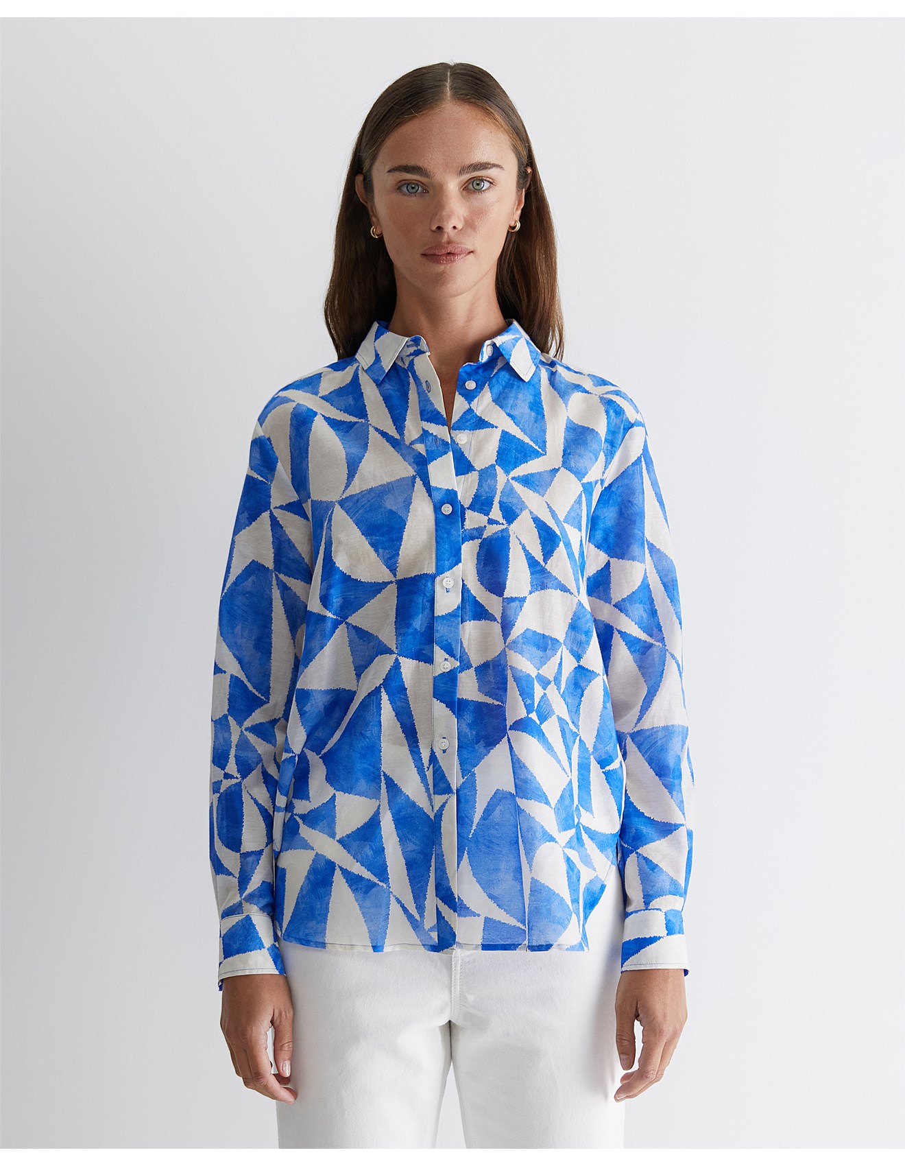 Sportscraft Tali Cotton Silk Shirt | David Jones