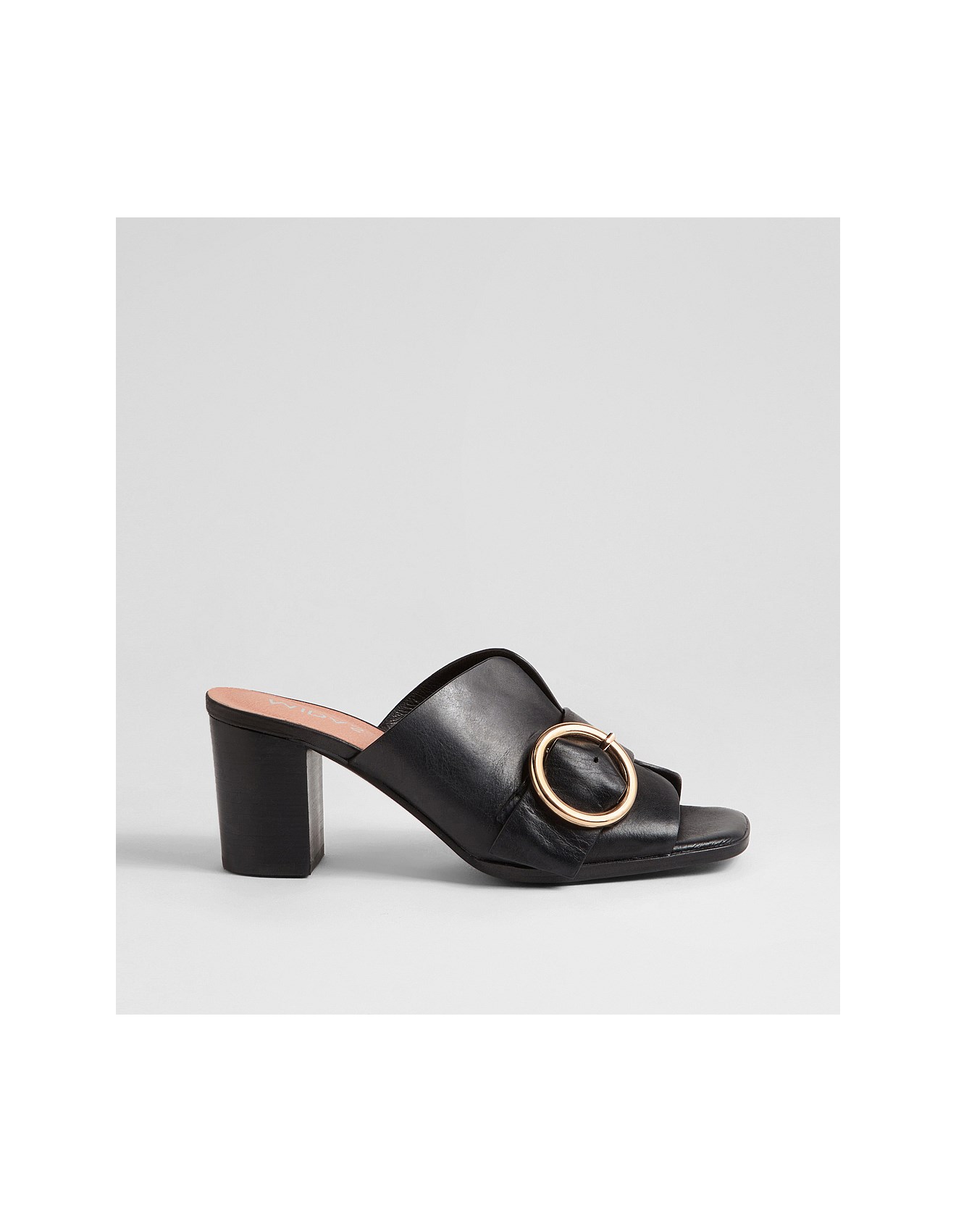 Midas Hendi Black Leather Sandals | David Jones