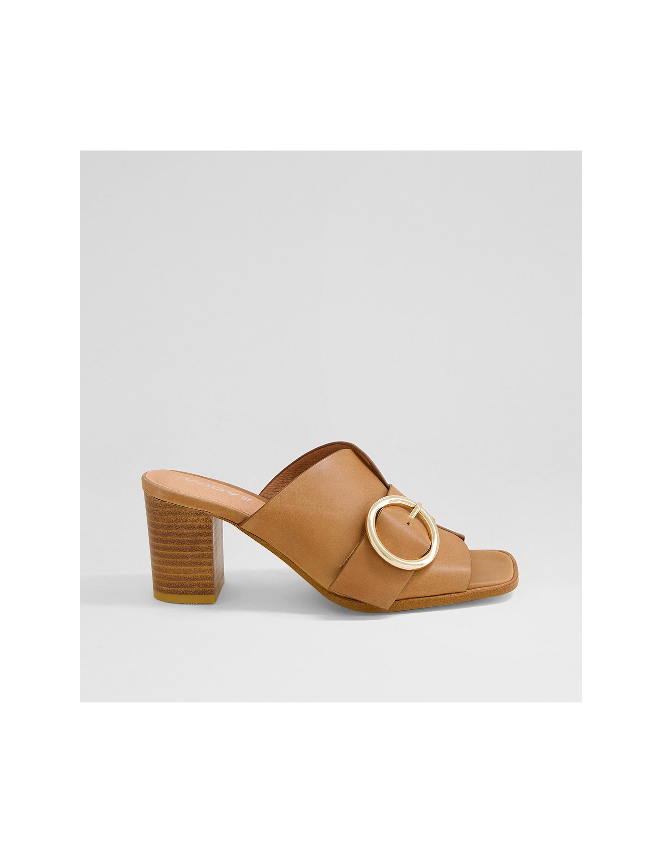 Midas Hendi Tan Leather Slides | David Jones