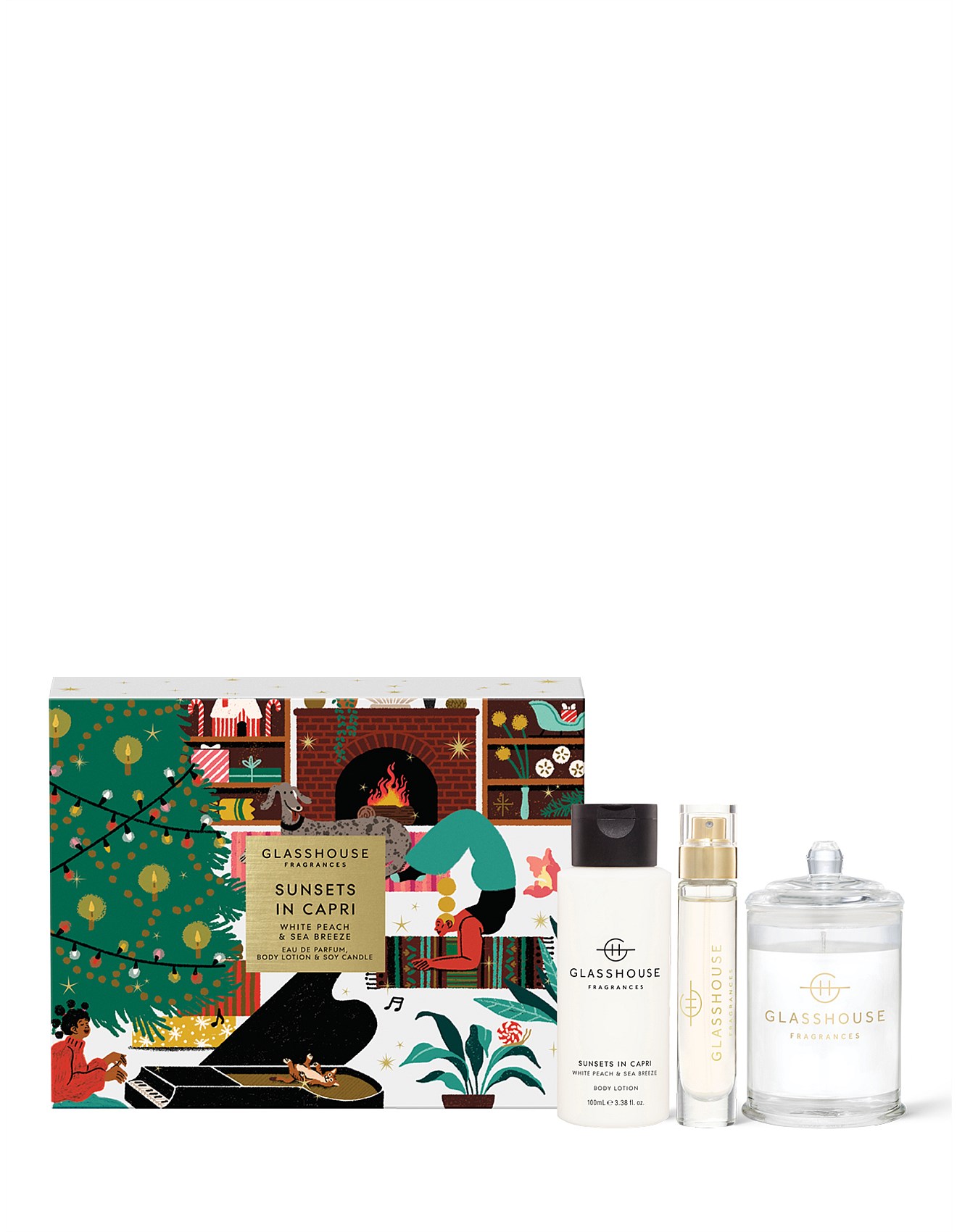 Glasshouse Fragrances Sunsets In Capri Fragrance Trio Gift Set | David ...