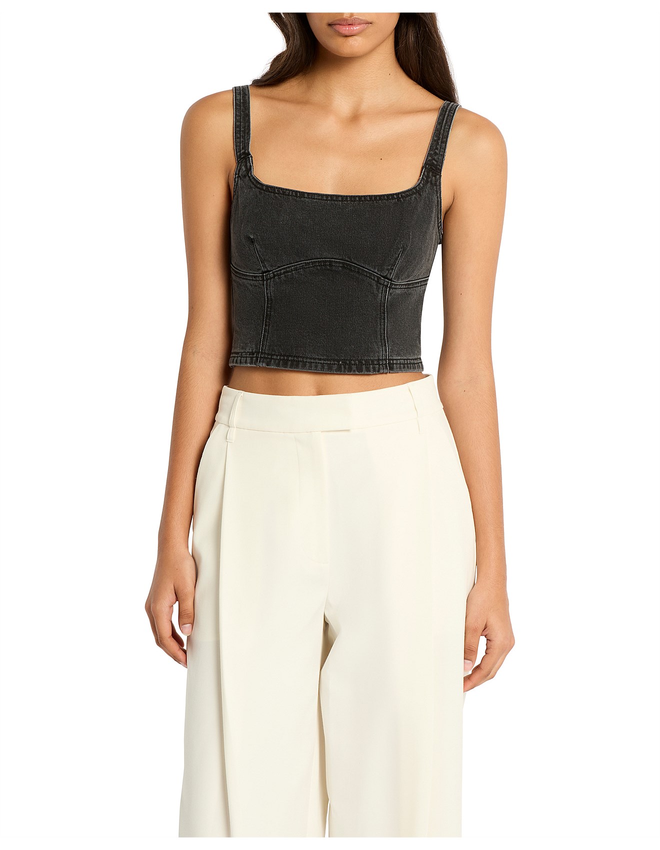Sass & Bide Dark Knight Denim Bodice | David Jones