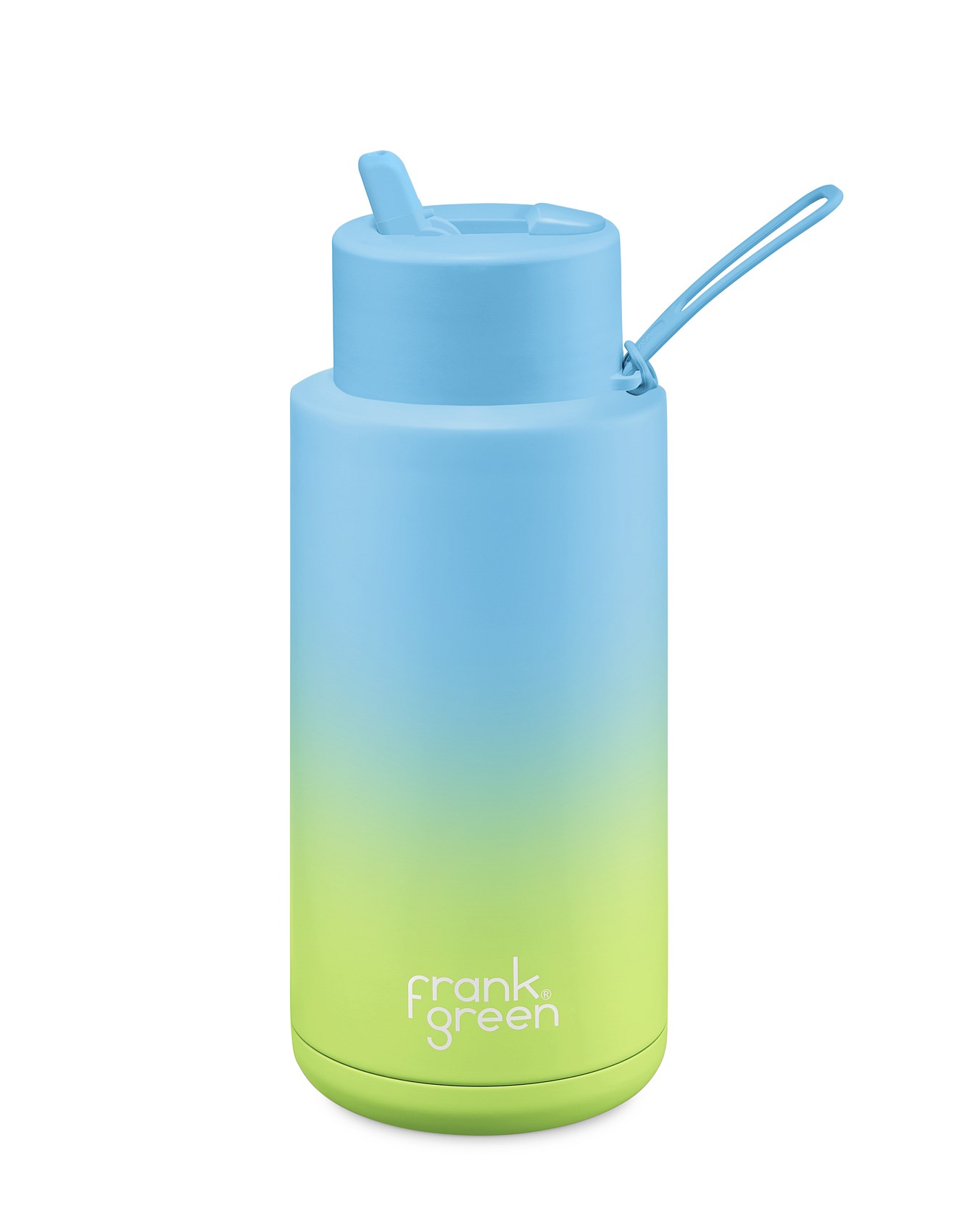 Frank Green Reusable Bottle Gradient 1l Sky Blue /Pistachio Green ...