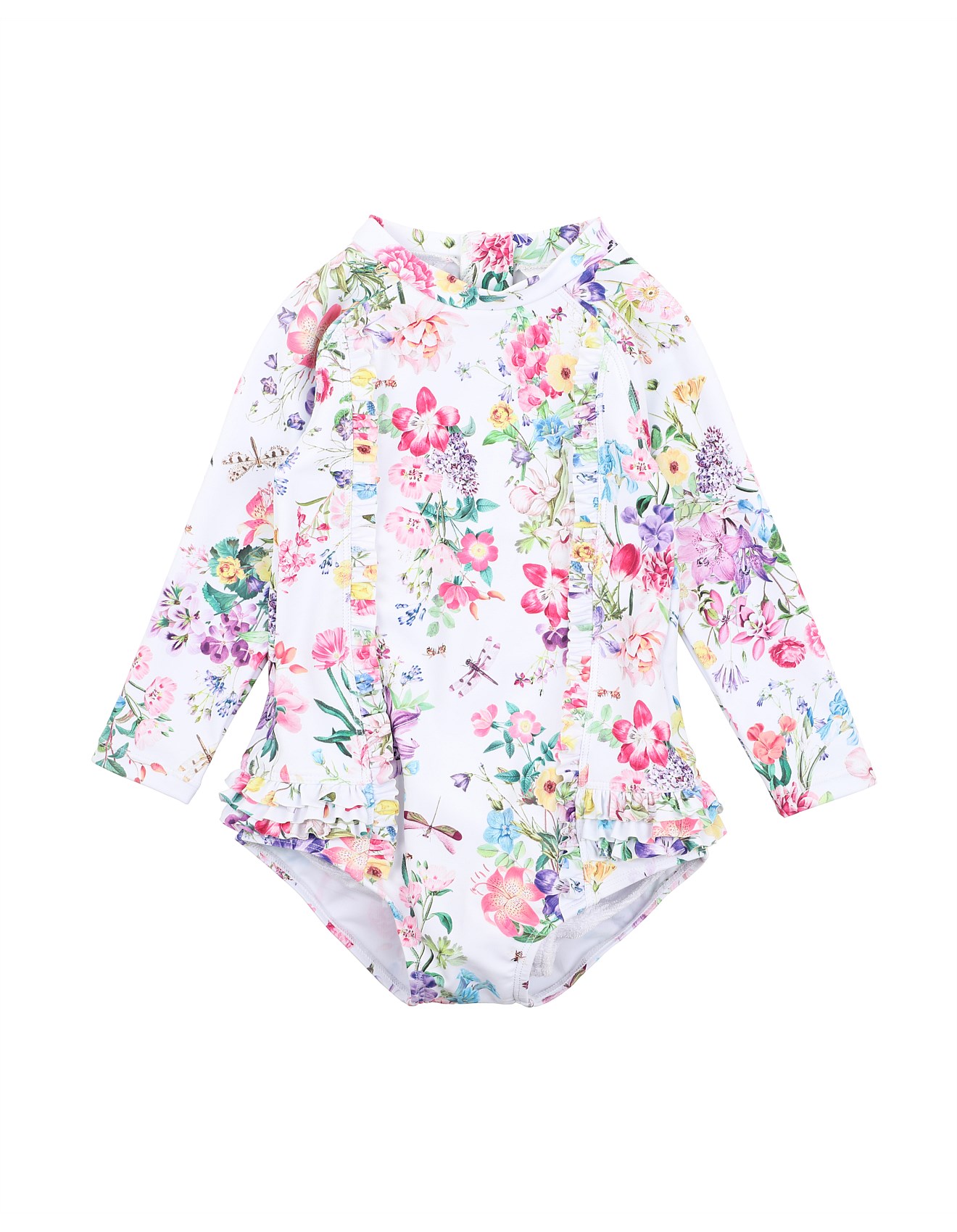 Bebe By Minihaha Allegra Ls Sunsuit White | David Jones