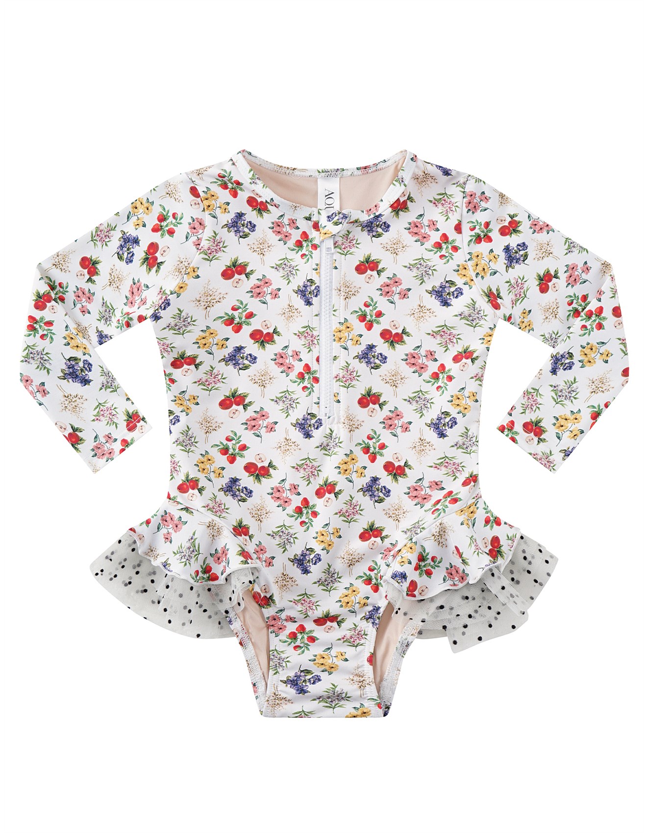 Aqua Blu Petit Four Long Sleeve One Piece | David Jones