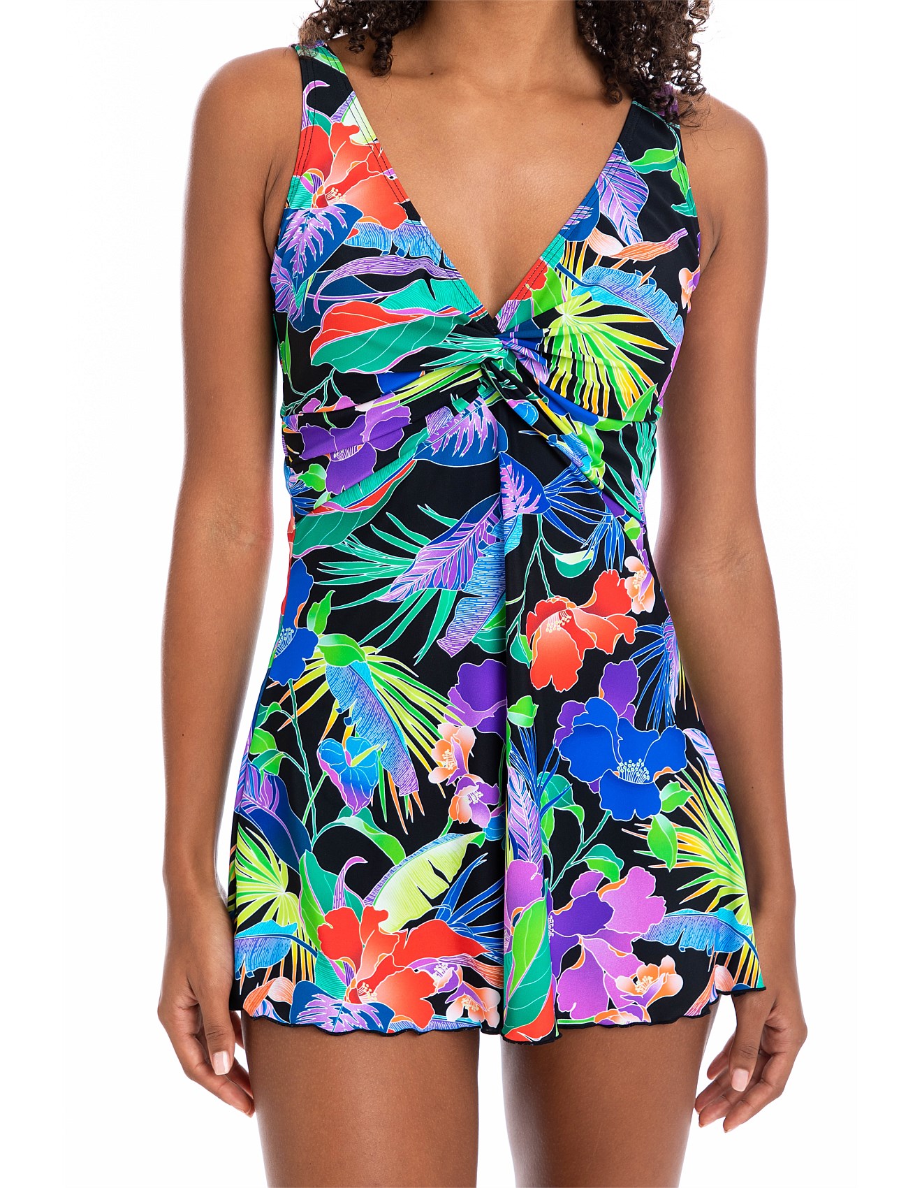 Togs Hermes Swim Dress Twist One Piece Swimsuit | David Jones