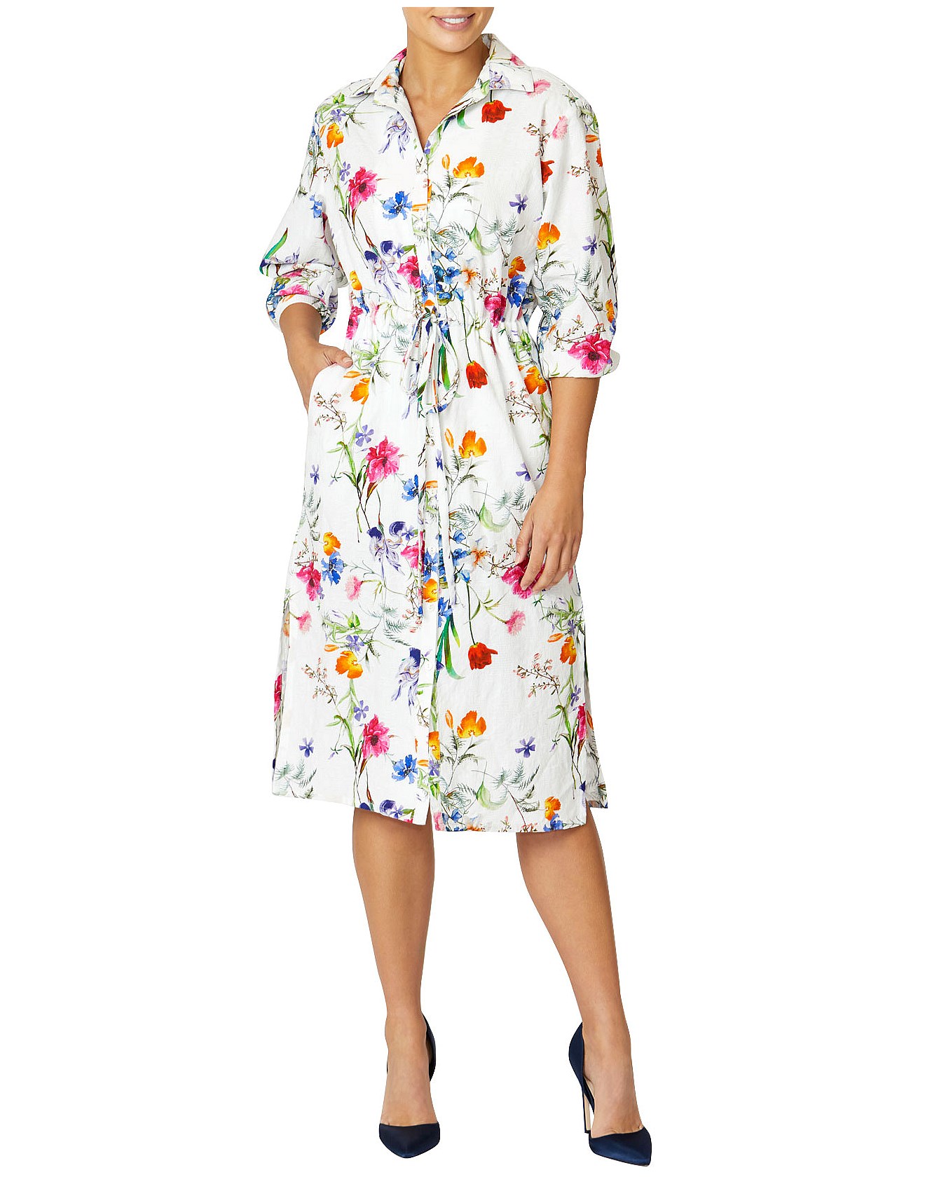 Anthea Crawford Amelia Botanical Shirtdress | David Jones