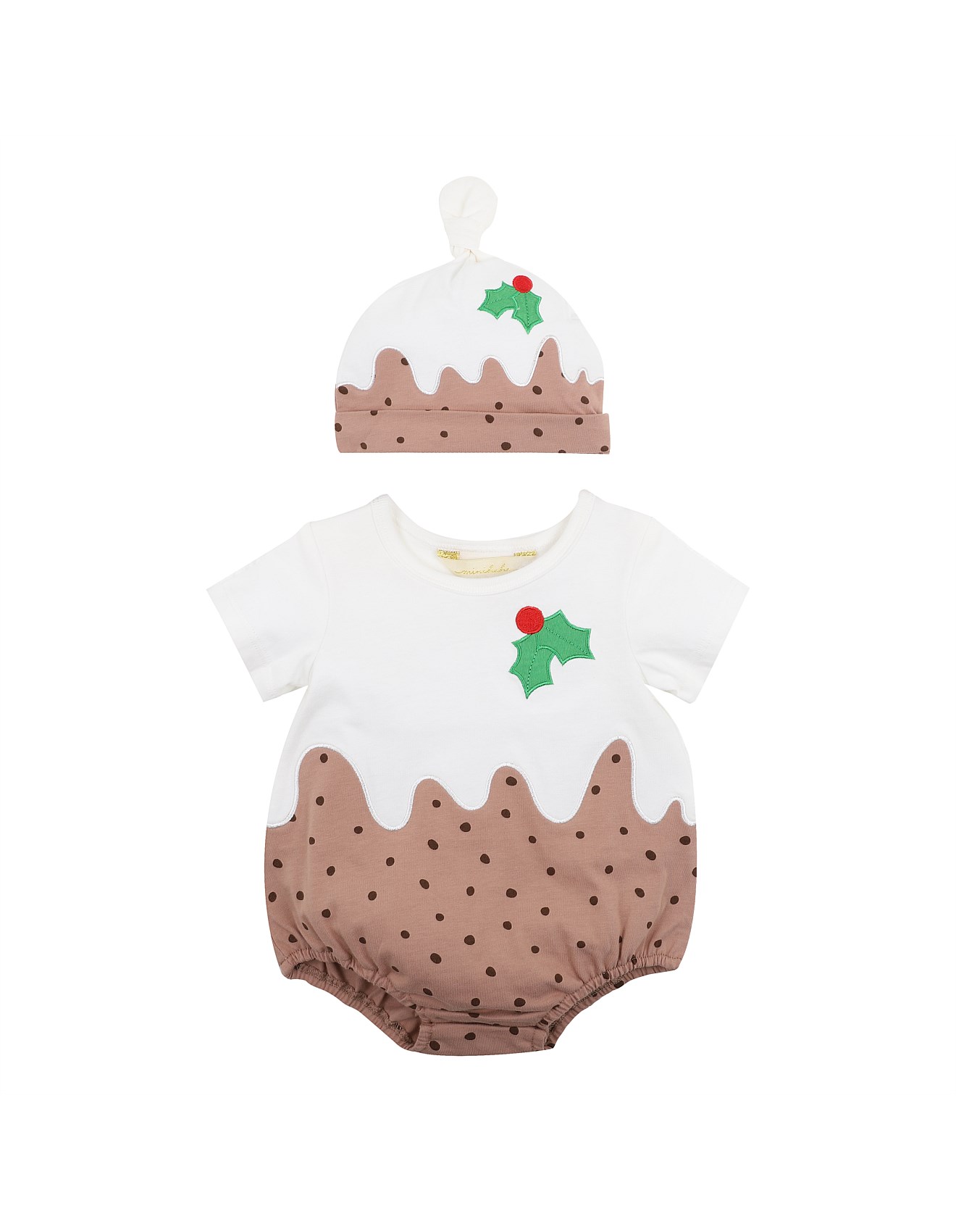 Minihaha Pudding Romper With Hat | David Jones