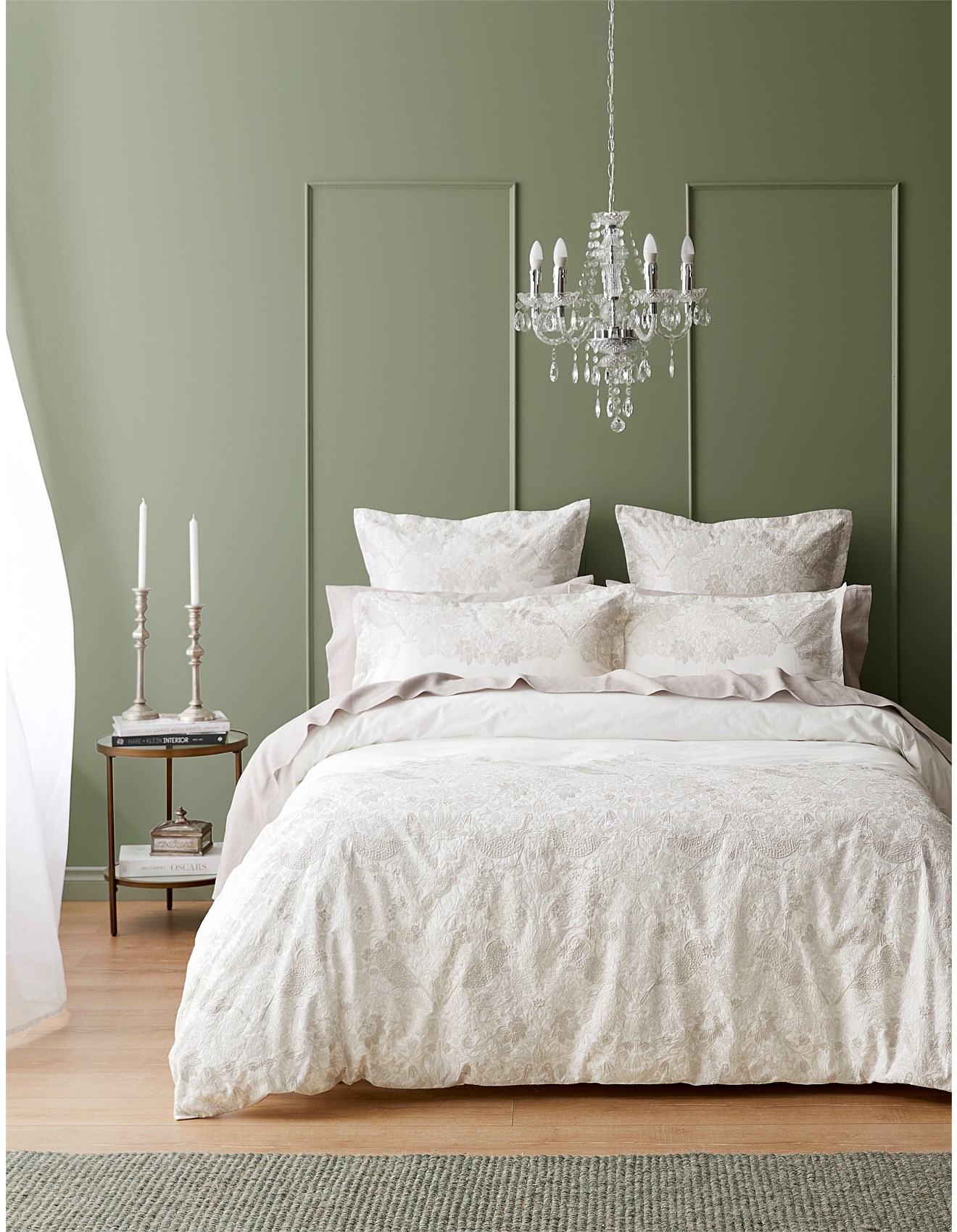 Morris & Co Emb Strawberry Thief King Quilt Cover | David Jones