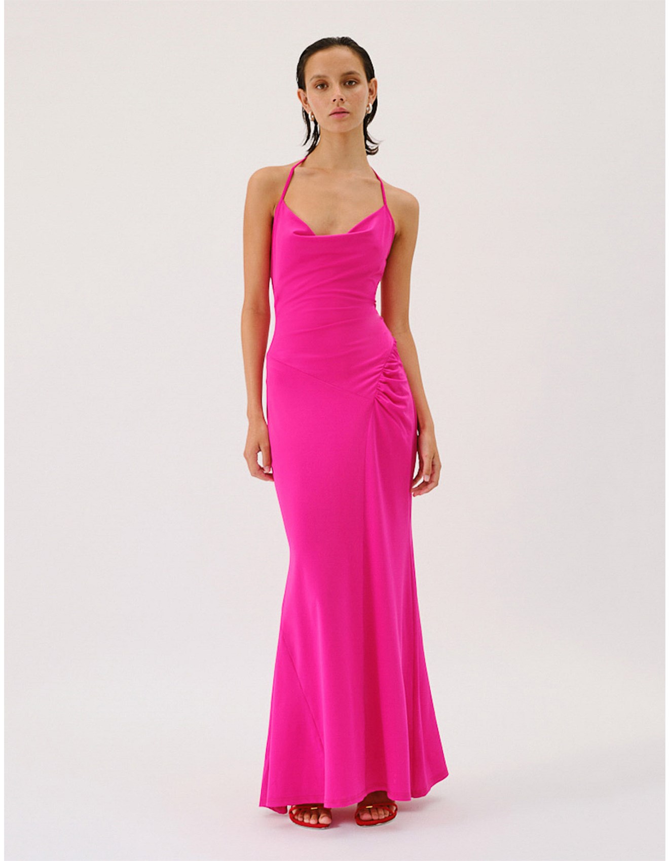 Suboo Garnet Deep Cowl Neck Maxi Dress | David Jones