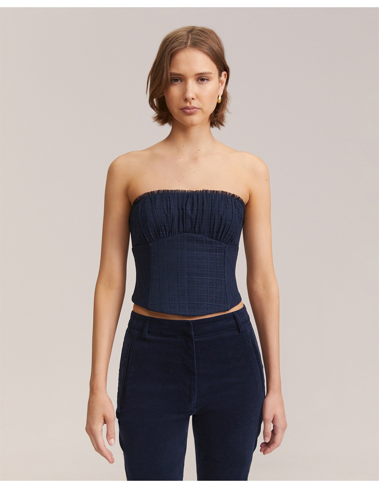 Saba Mae Bustier Mesh Top | David Jones