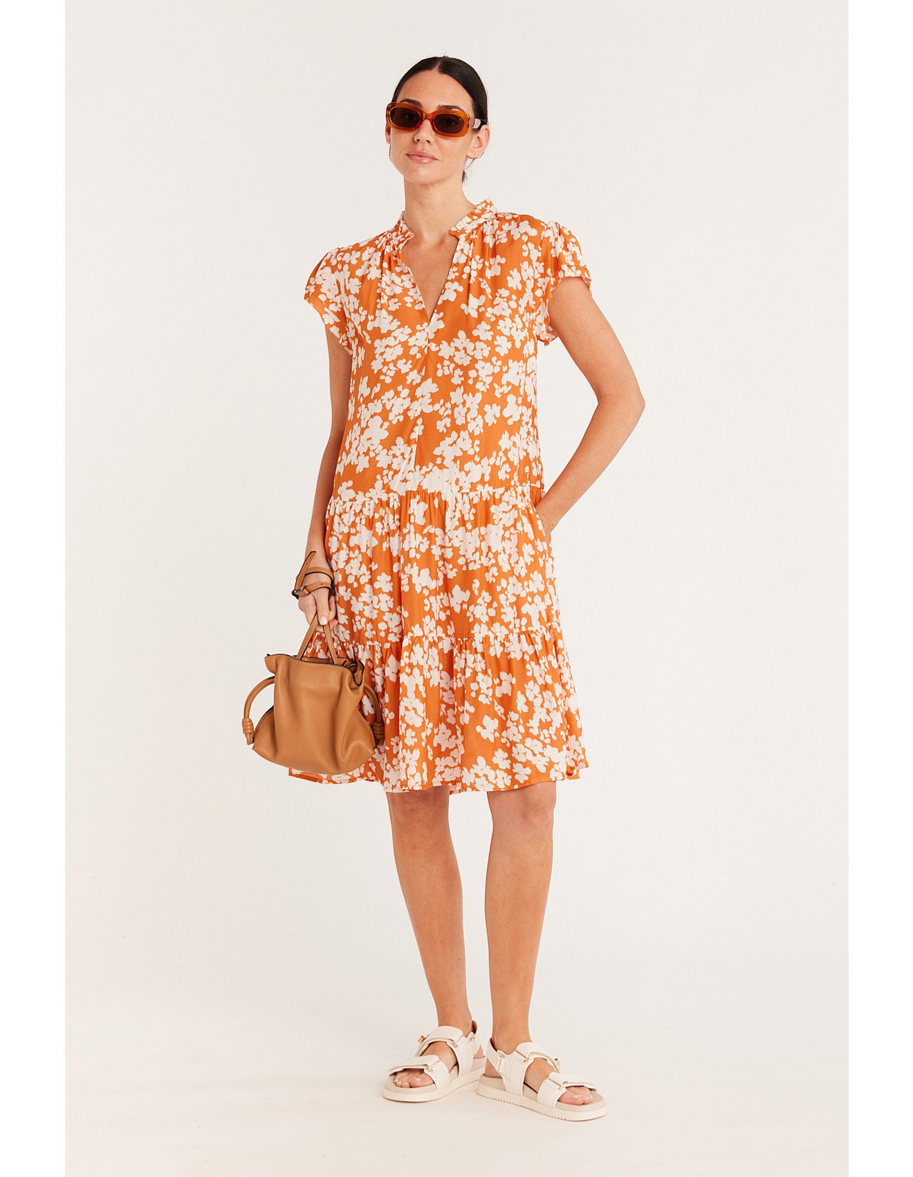 Cable Valencia Frill Dress | David Jones
