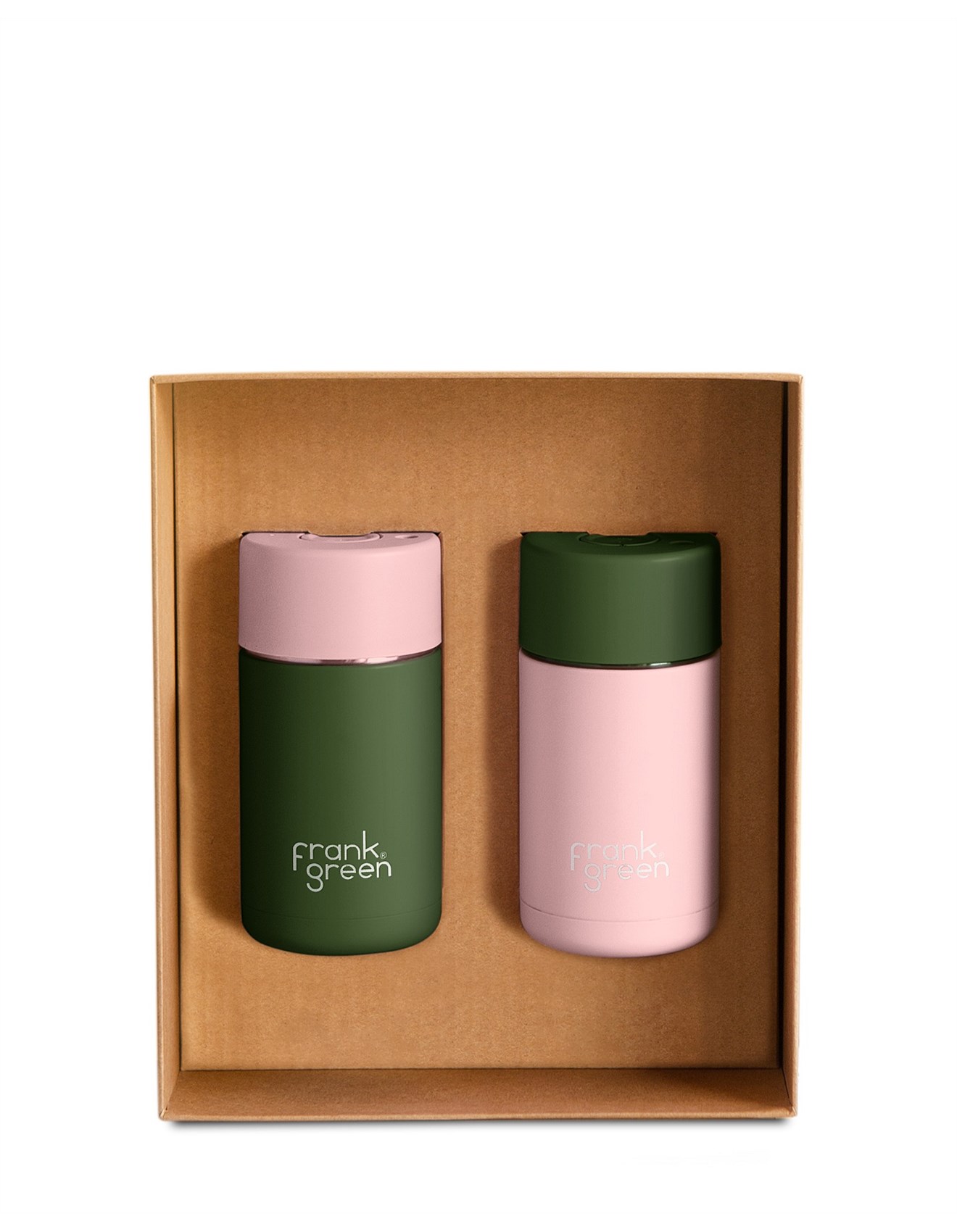 Frank Green Gift Set Iconic Duo 340ml Blushed/khaki | David Jones