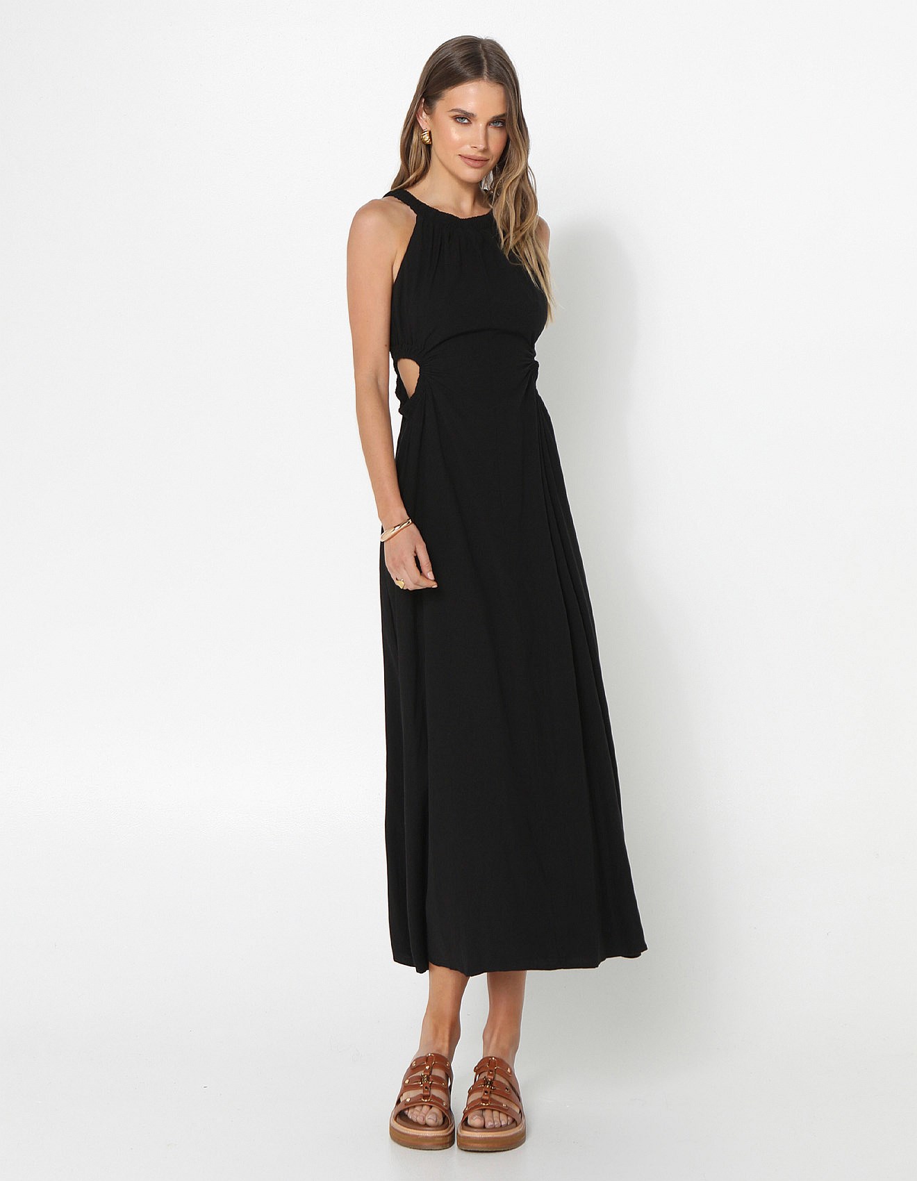Madison the Label Erica Maxi Dress With Cut Out Details | David Jones