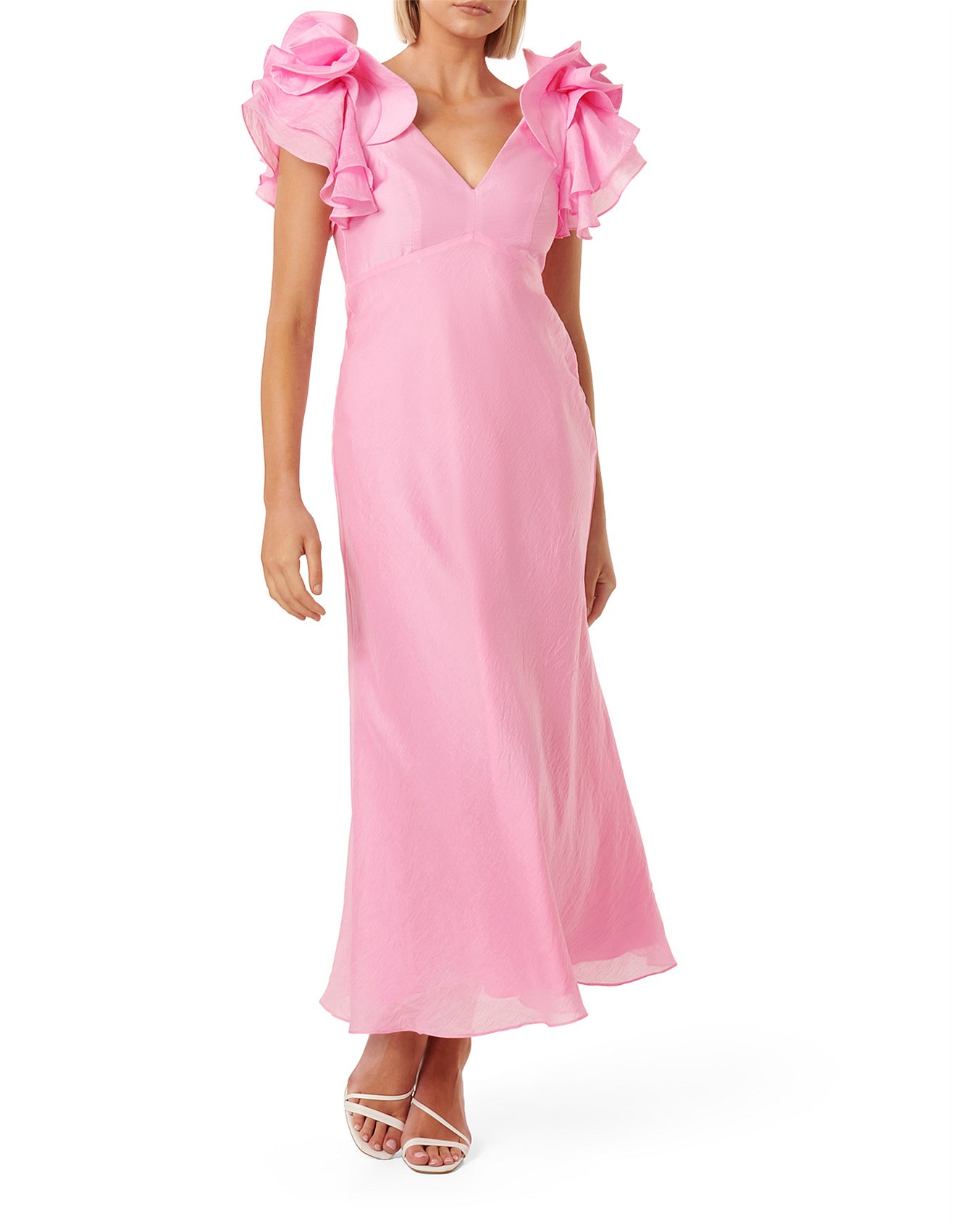 Forever New Rylie Ruffle Shoulder Maxi Dress | David Jones