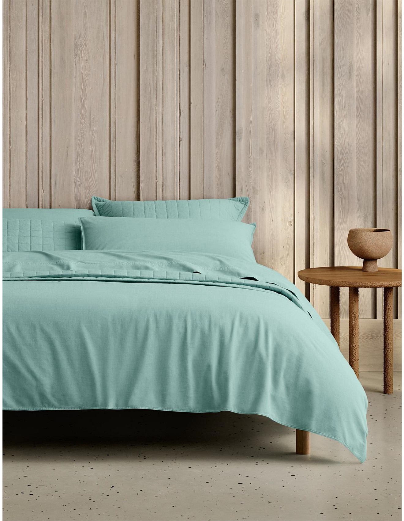 Sheridan Reilly Single Quilt Cover Set In Arctic Green | David Jones