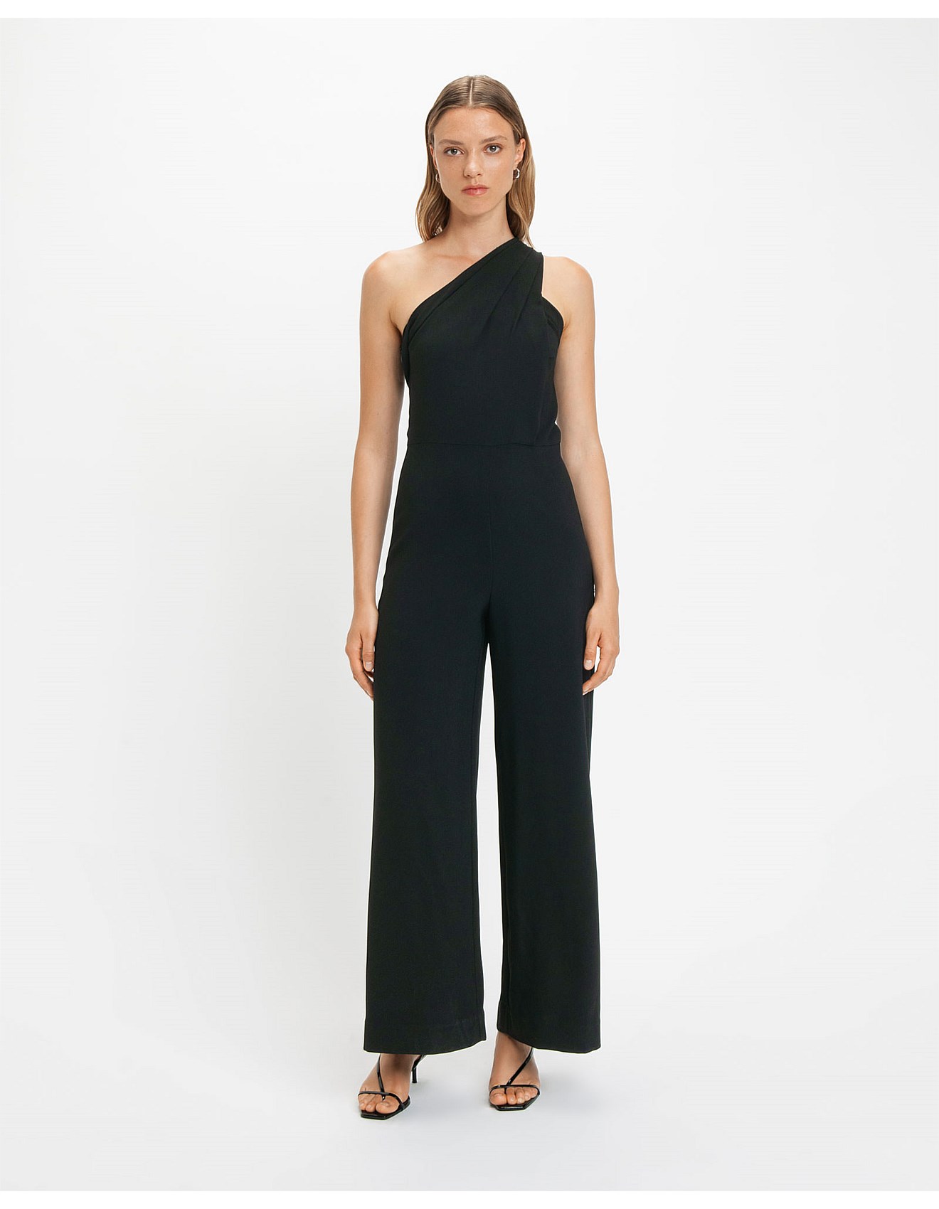 Cue Twist Bodice One Shoulder Jumpsuit | David Jones