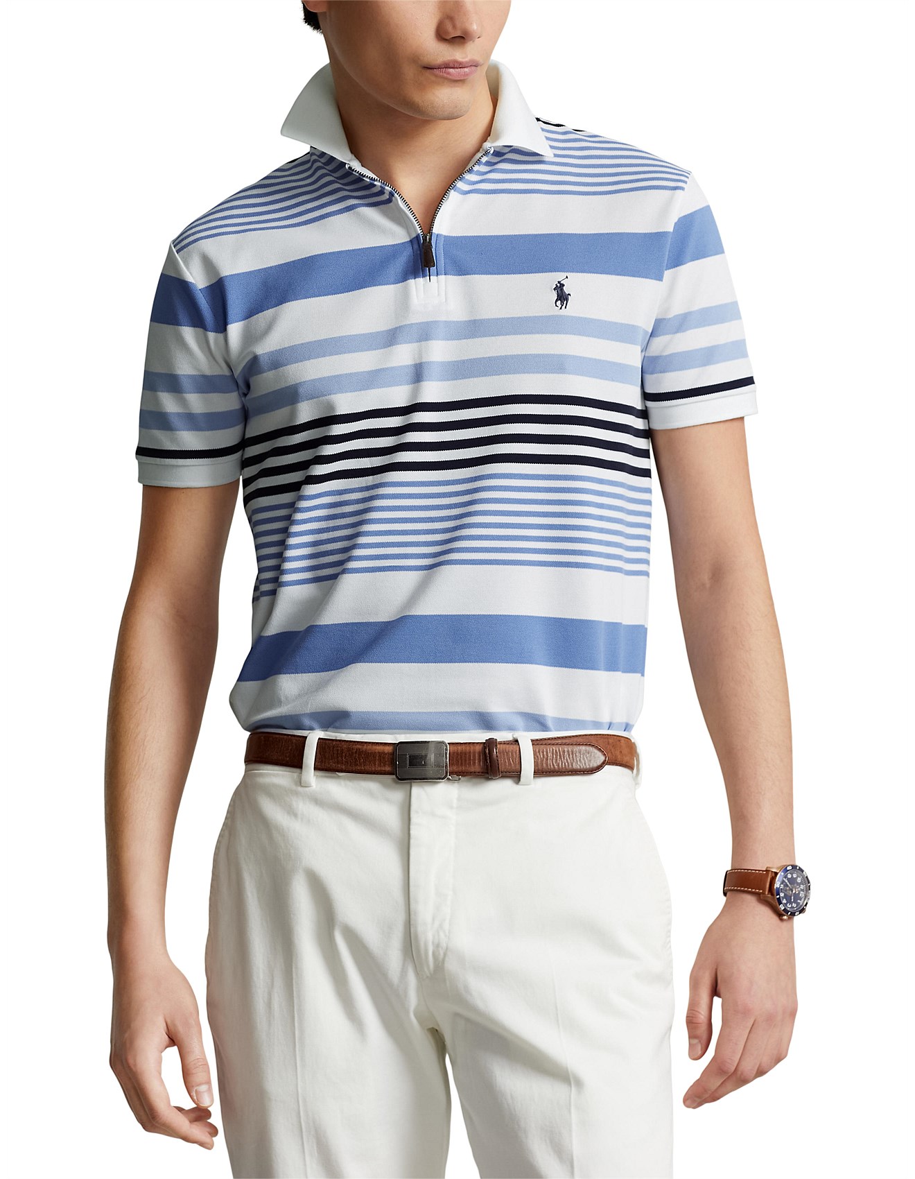 Polo Ralph Lauren Custom Slim Fit Stretch Mesh Polo Shirt | David Jones