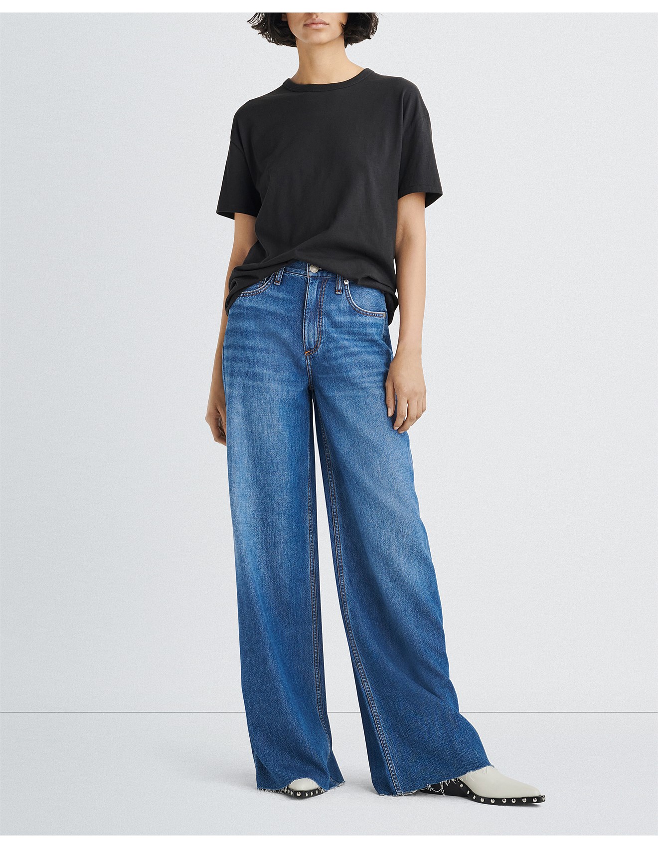Rag & Bone Featherweight Wide Leg Sofie Jean | David Jones