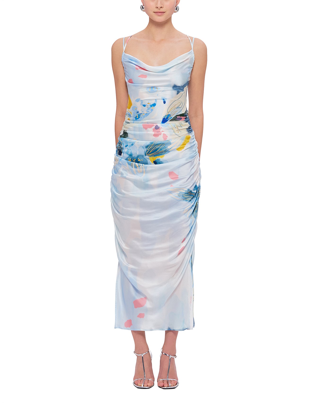 Leo Lin Jill Cowl Neck Slip Dress | David Jones