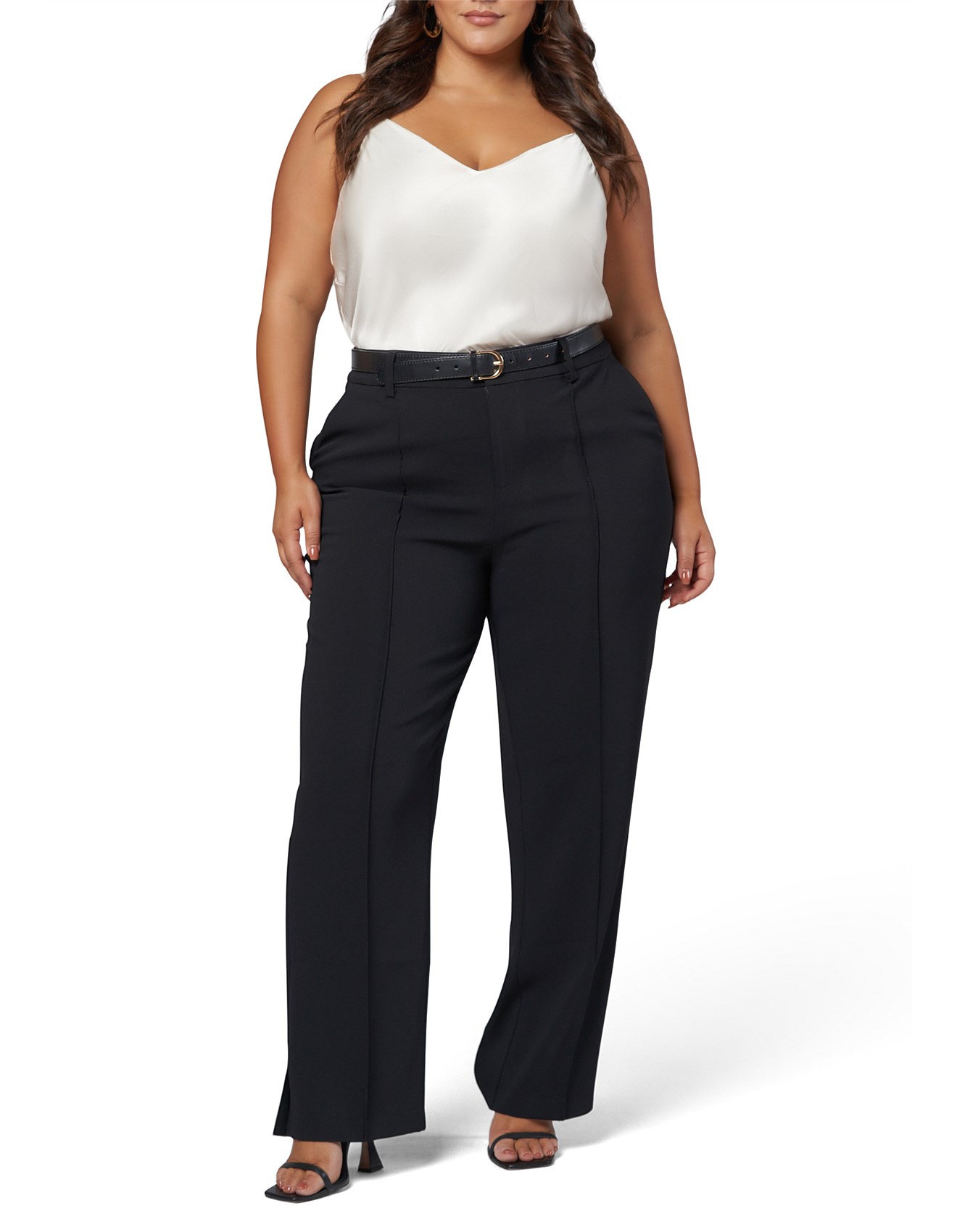 Curve Project Something 4 Olivia -Maxie Straight Leg Pants | David Jones