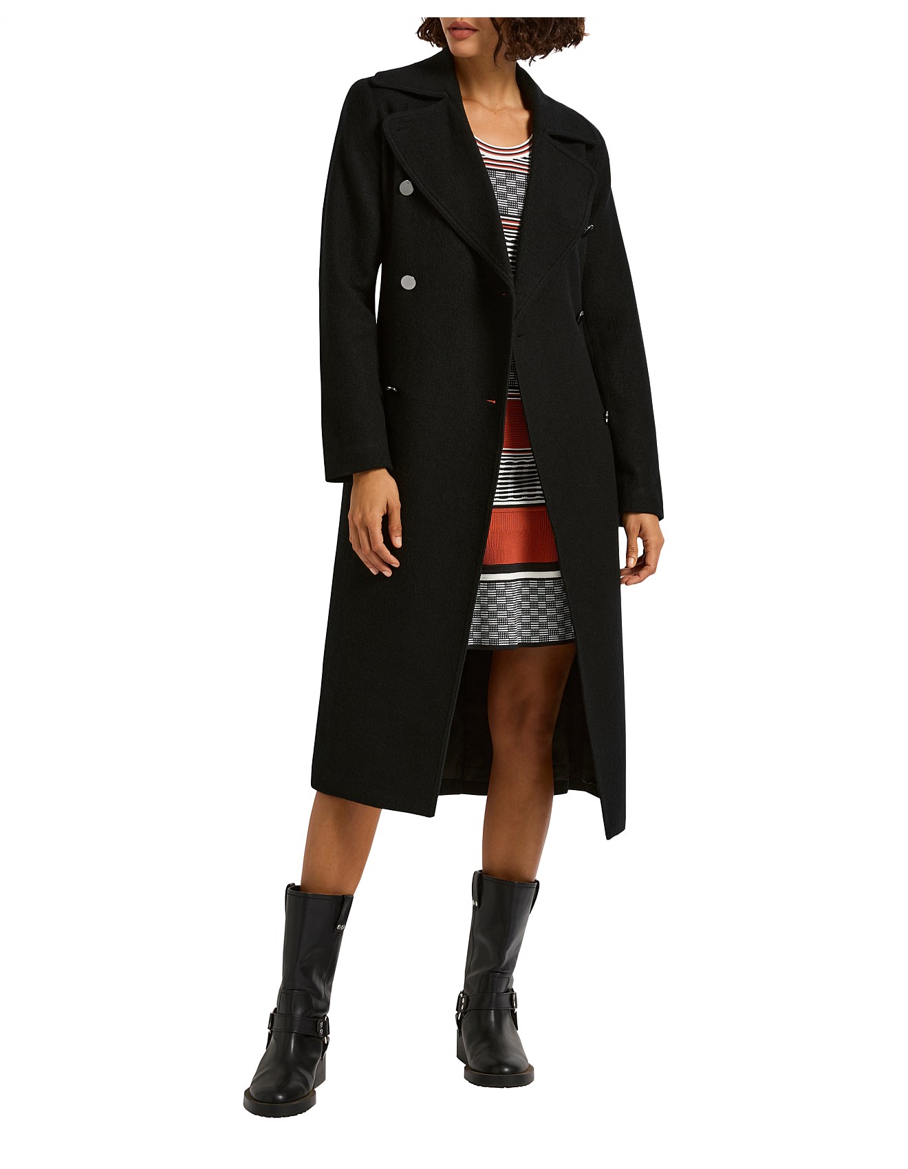 Marcs Women Aria Felted Wool Coat | David Jones