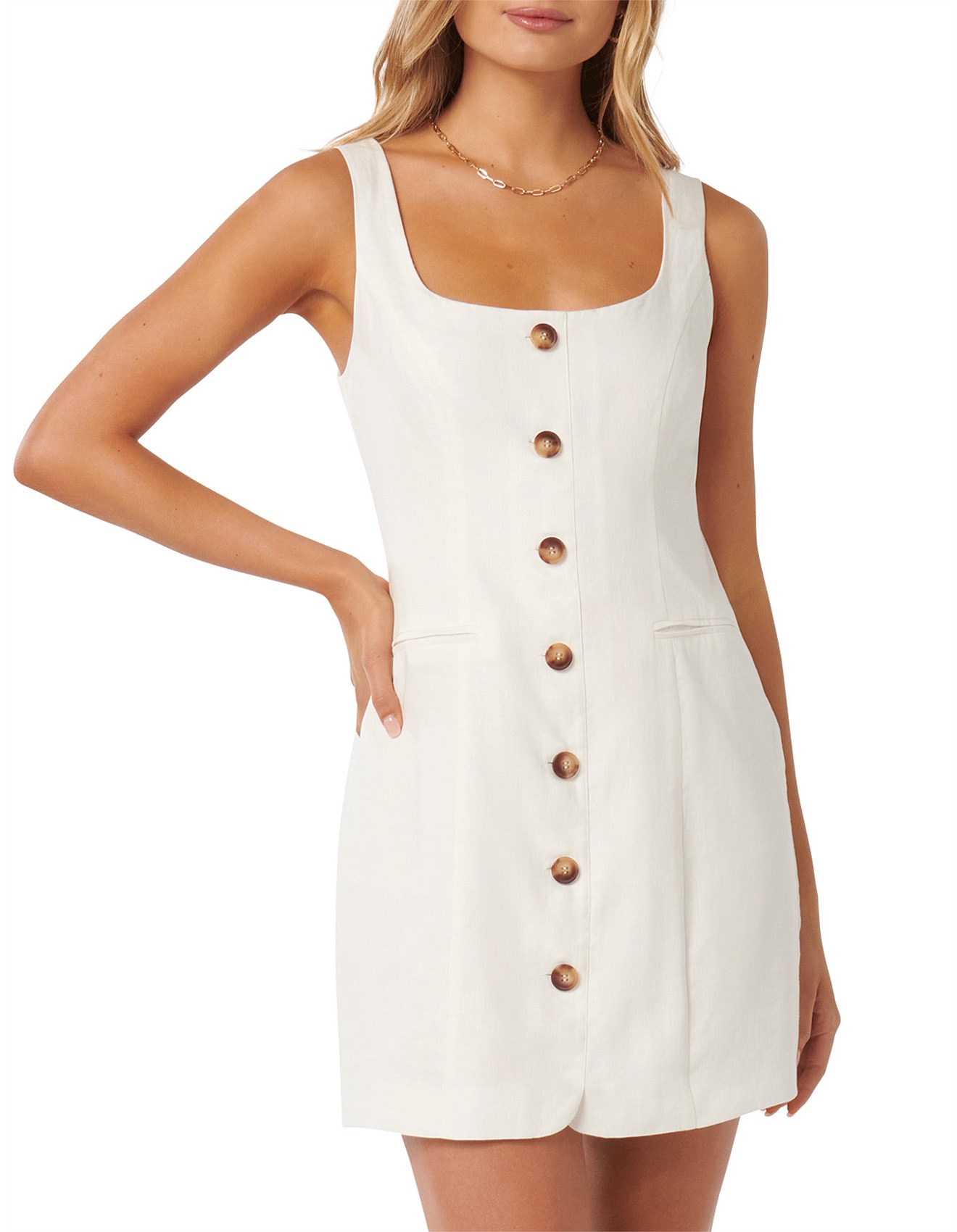 Forever New Caprice Scoop Neck Mini Dress | David Jones