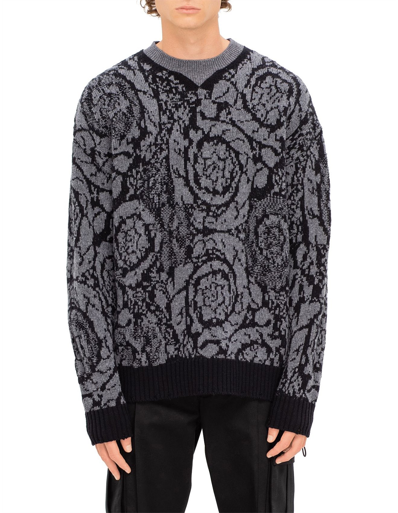 Versace Collection Knit Sweater Barocco | David Jones