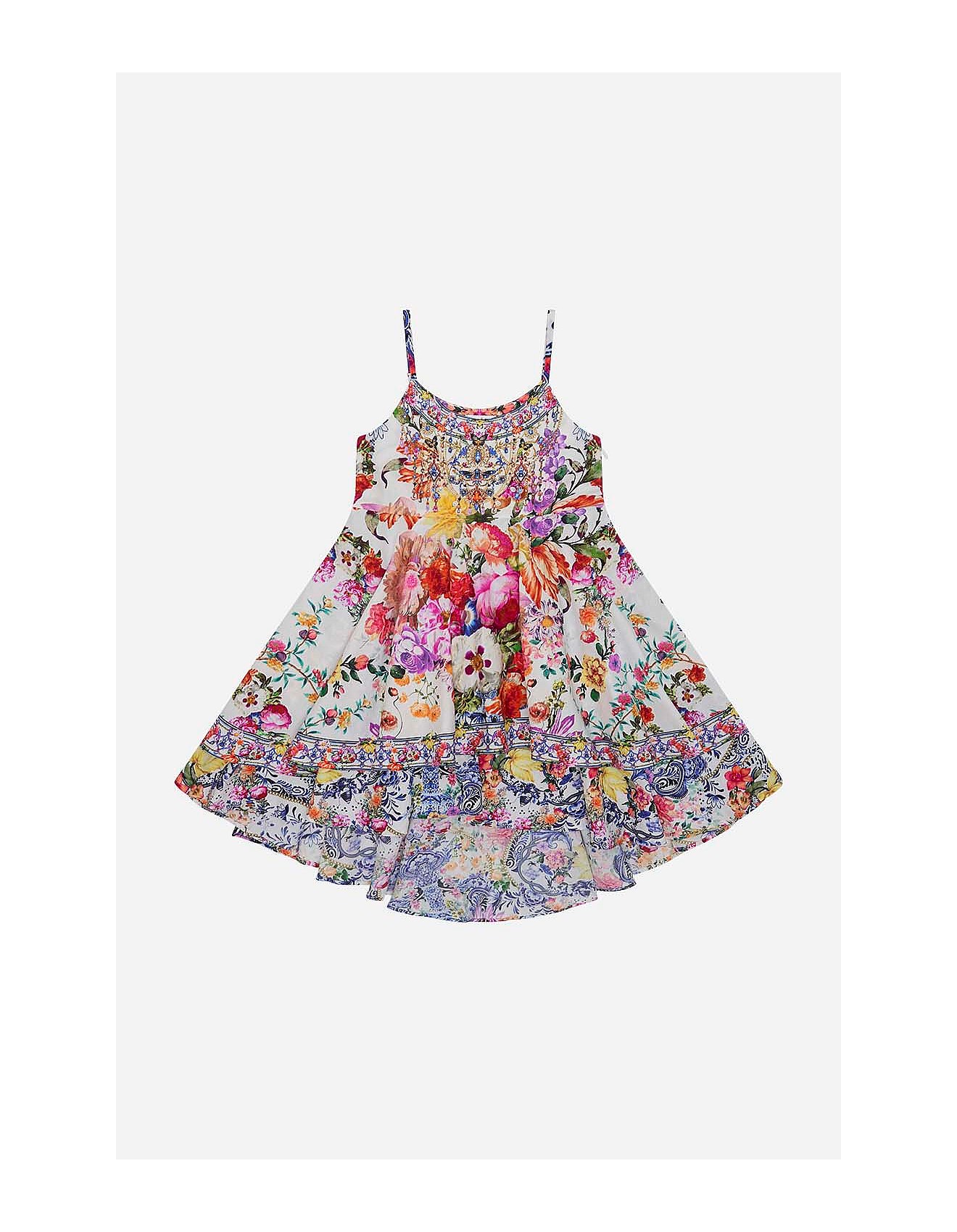 Camilla Kids' Round Neck Tiered Dress 4-10 | David Jones