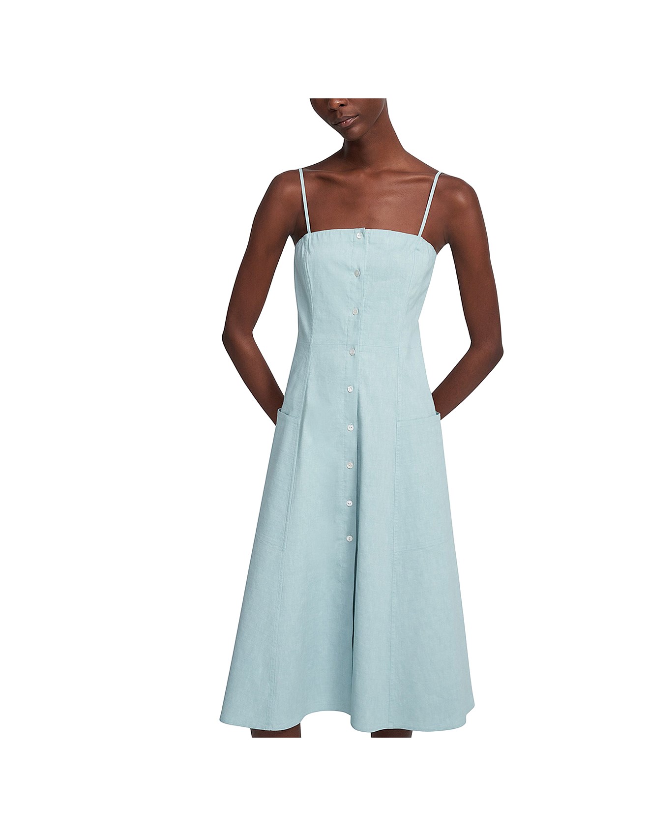 Theory Kayleigh Eco Linen Dress | David Jones