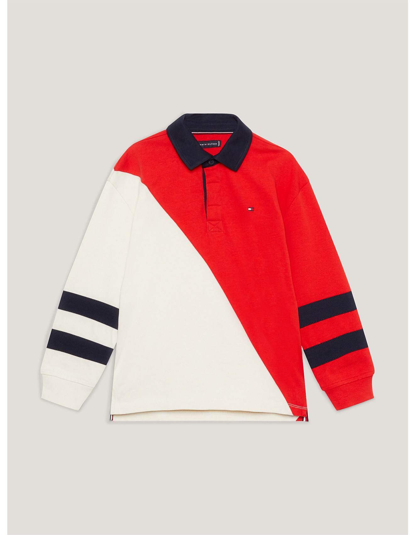 Tommy Hilfiger Colorblock Rugby Polo L/s | David Jones