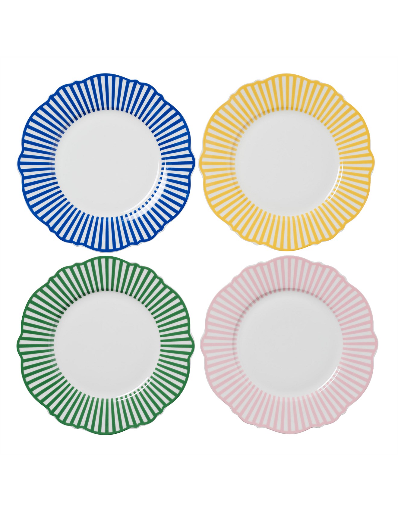 In the Roundhouse Radiant Wave Side Plates Set Of 4 | David Jones