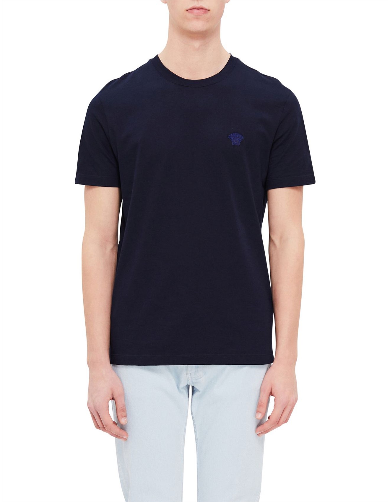 Versace Collection Versace T-shirt With Medusa Pop Embroidery | David Jones