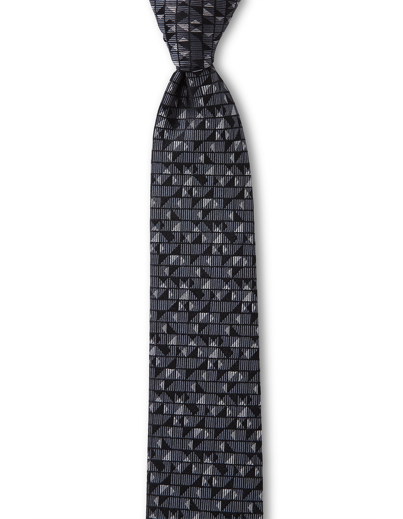 Uberstone Triangles 6cm Silk Tie | David Jones