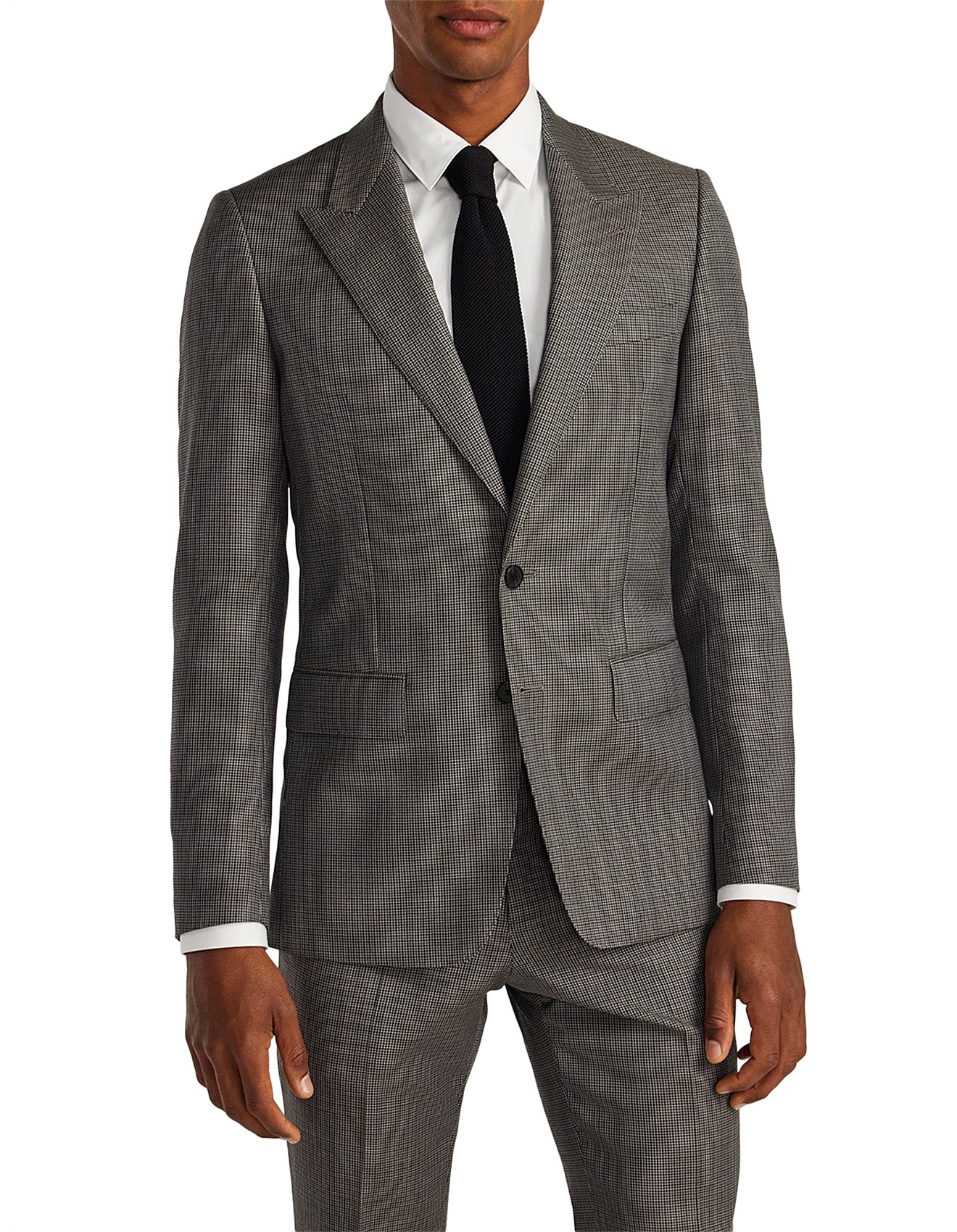 Calibre Micro Check Suit Jacket | David Jones