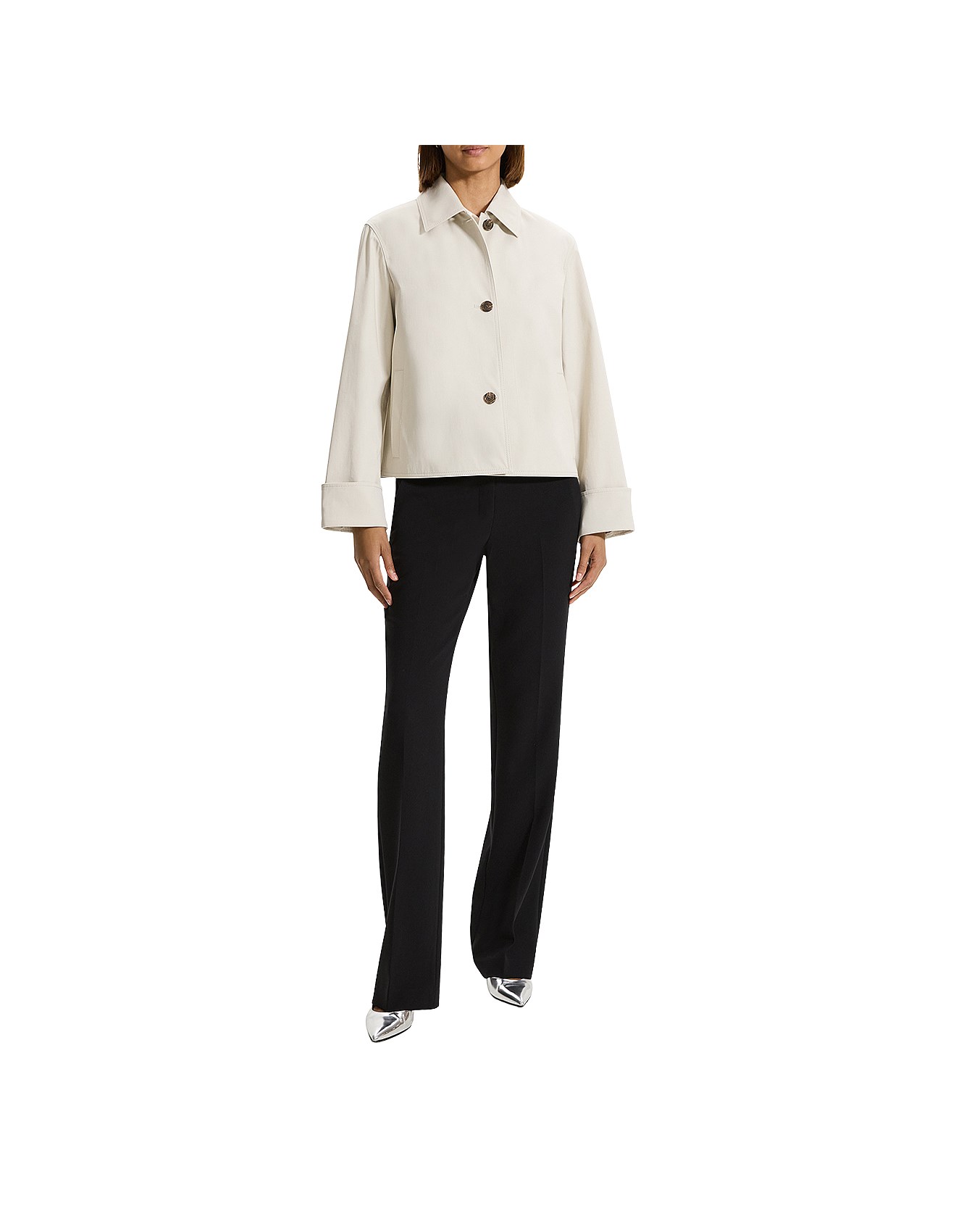 Theory Boxy Cuff Sleeve Jacket | David Jones