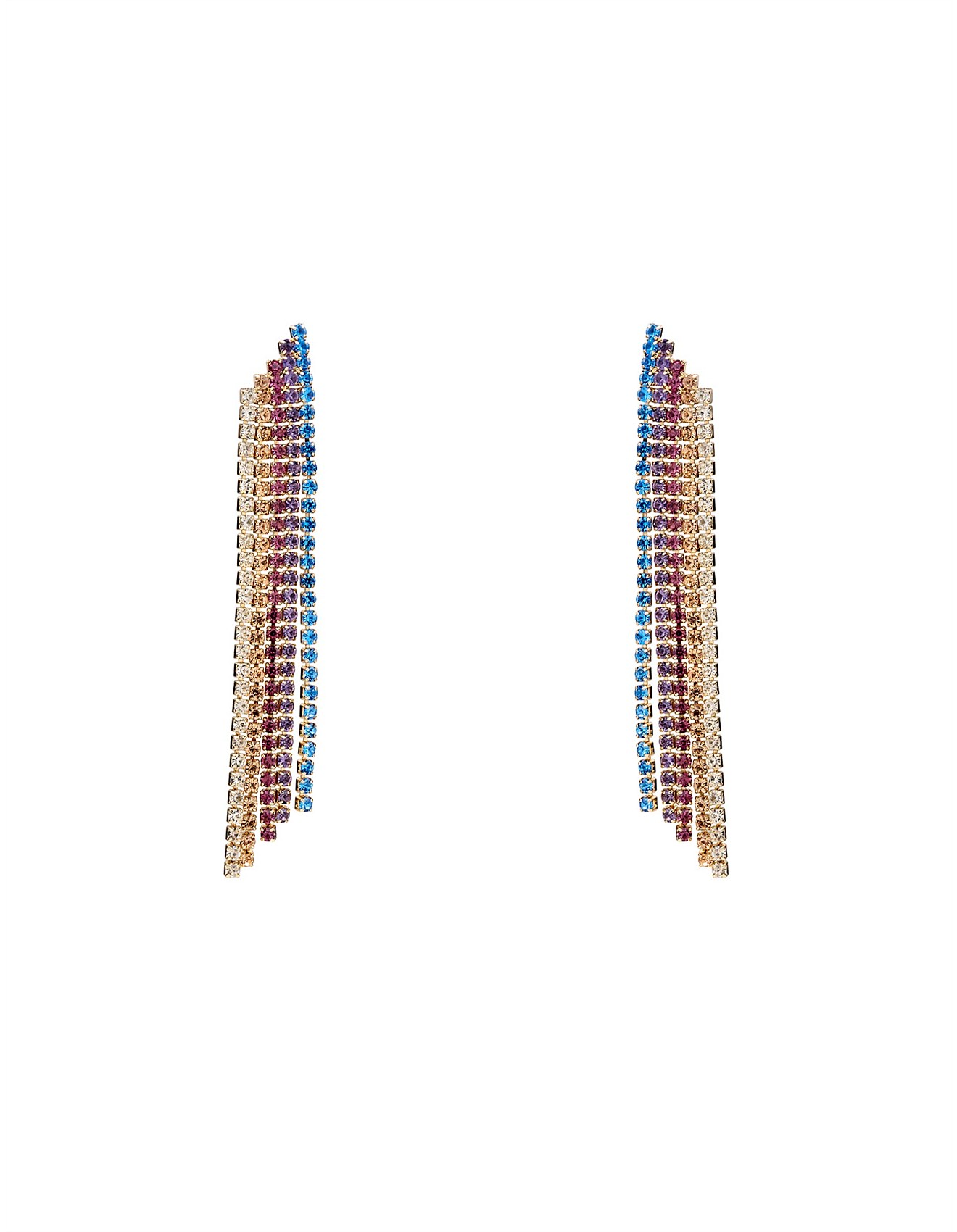 Amelie Simple Ombre Drape Earring | David Jones