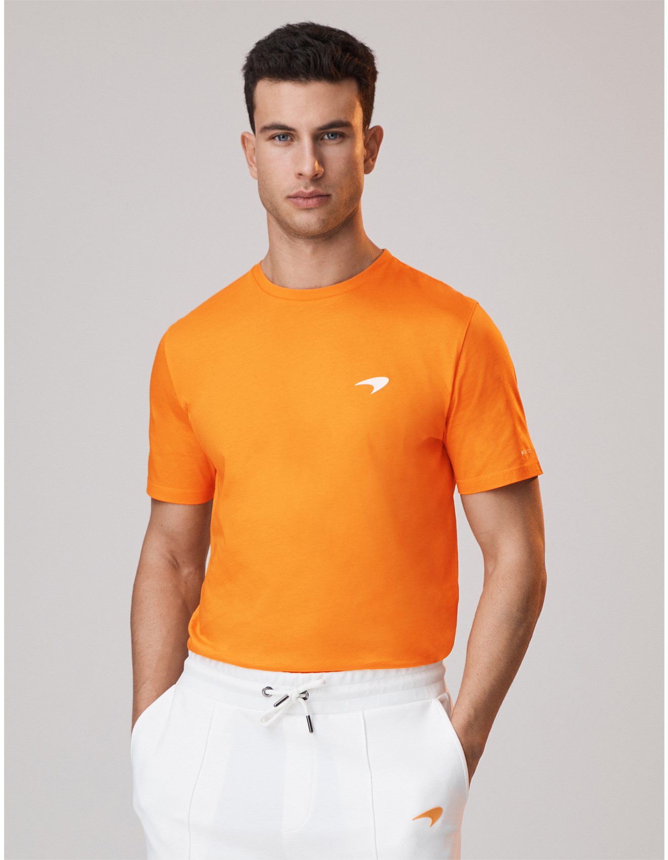 Reiss Hans Short Sleeve Mercerised Crew Neck Tshirt | David Jones
