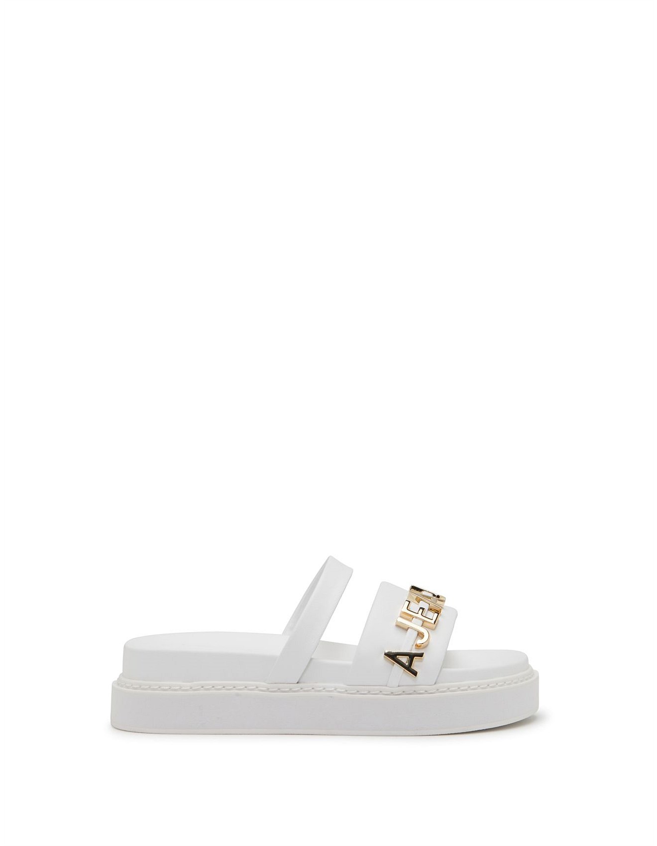 Aje Women's Lucia Logo Platform Slide Sandal | David Jones