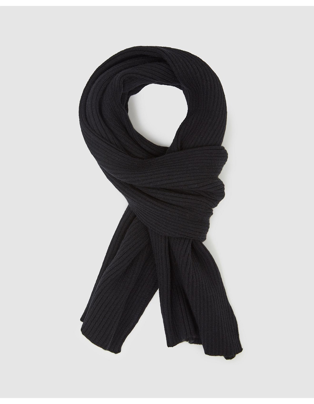 Oxford Stima Rib Knit Scarf | David Jones
