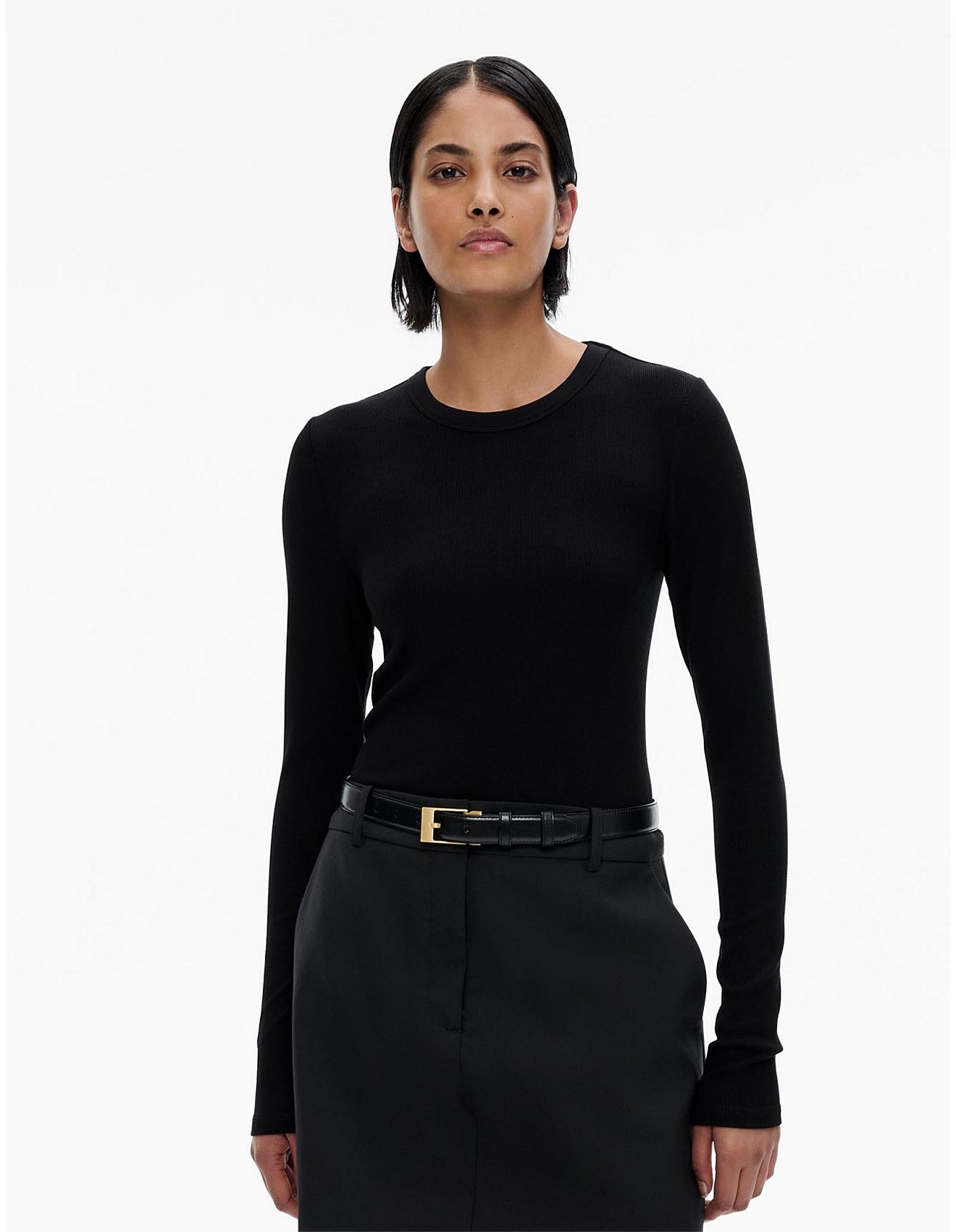 Witchery Fine Rib Jersey Top | David Jones