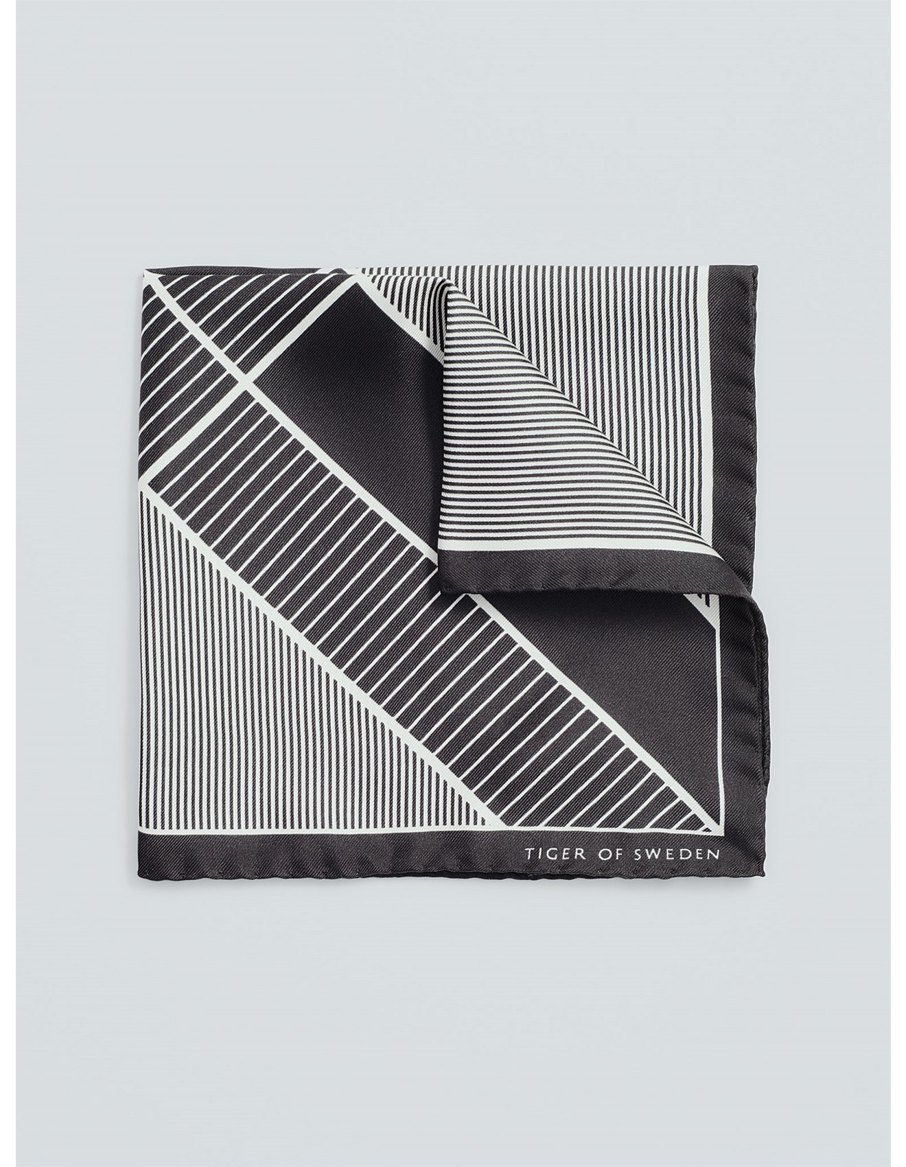 Tiger Of Sweden Tektile Silk Print Pocket Square | David Jones