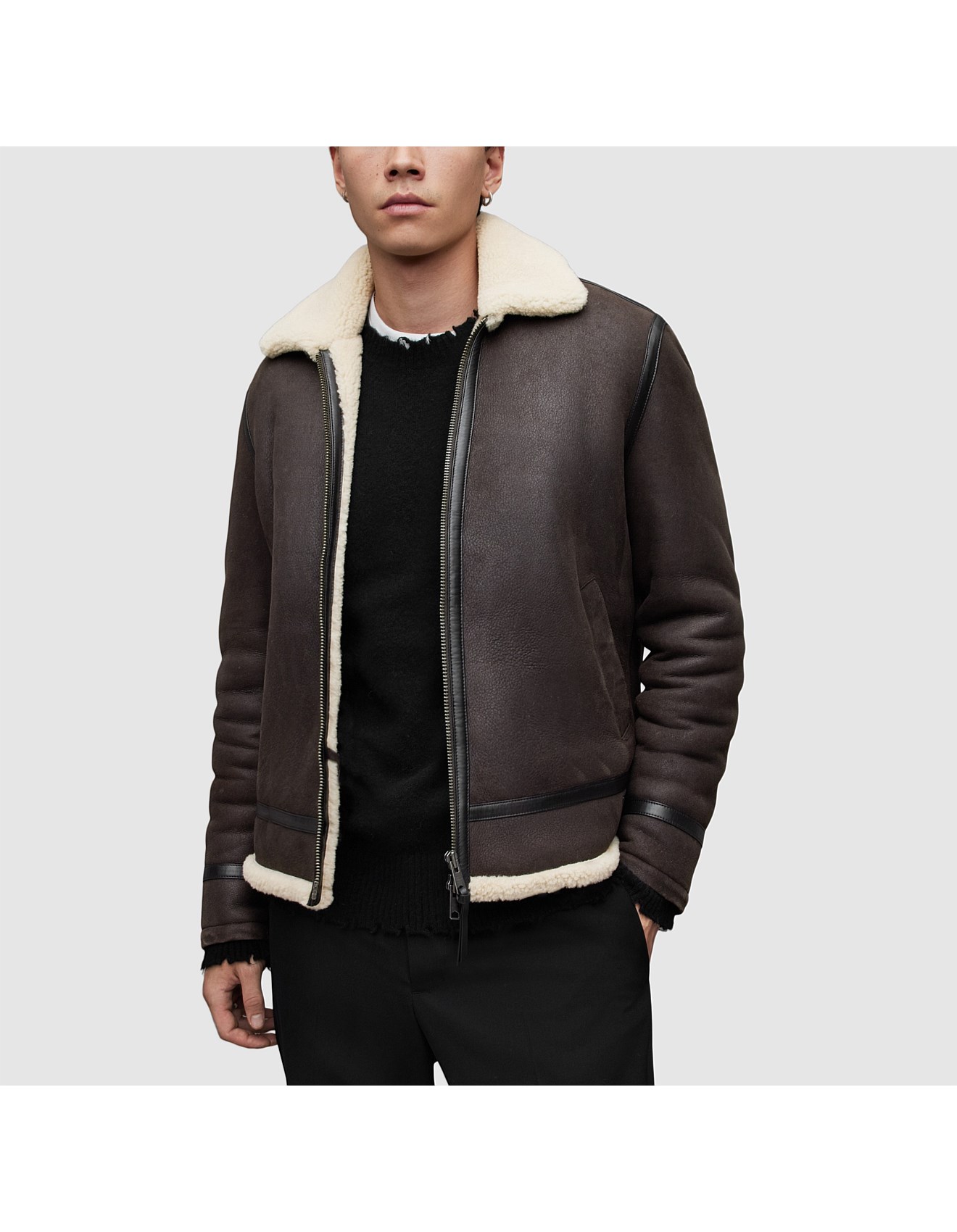 Allsaints Rhys Shearling Jacket | David Jones