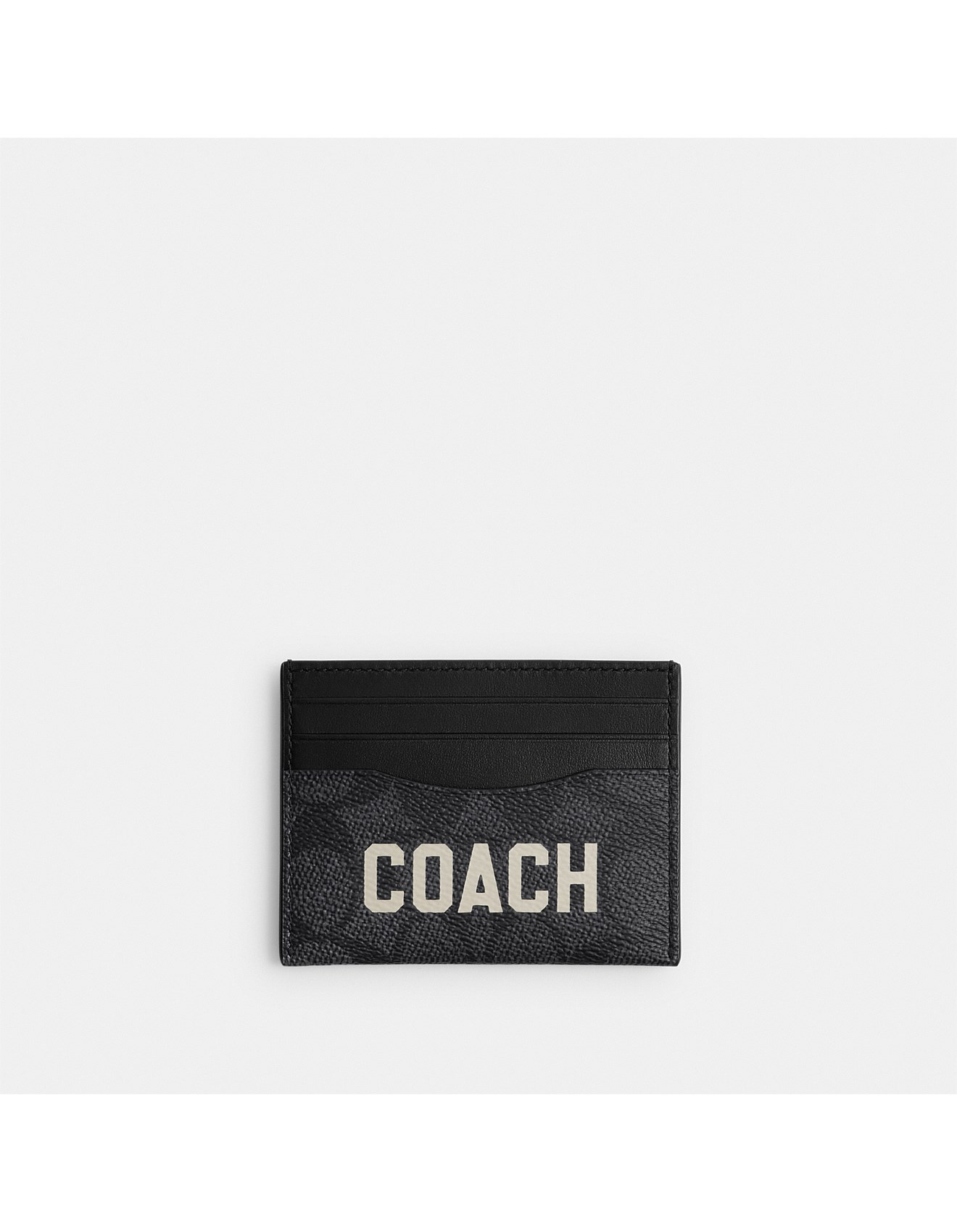 Coach Card Case In Signature Canvas With Coach Graphic | David Jones