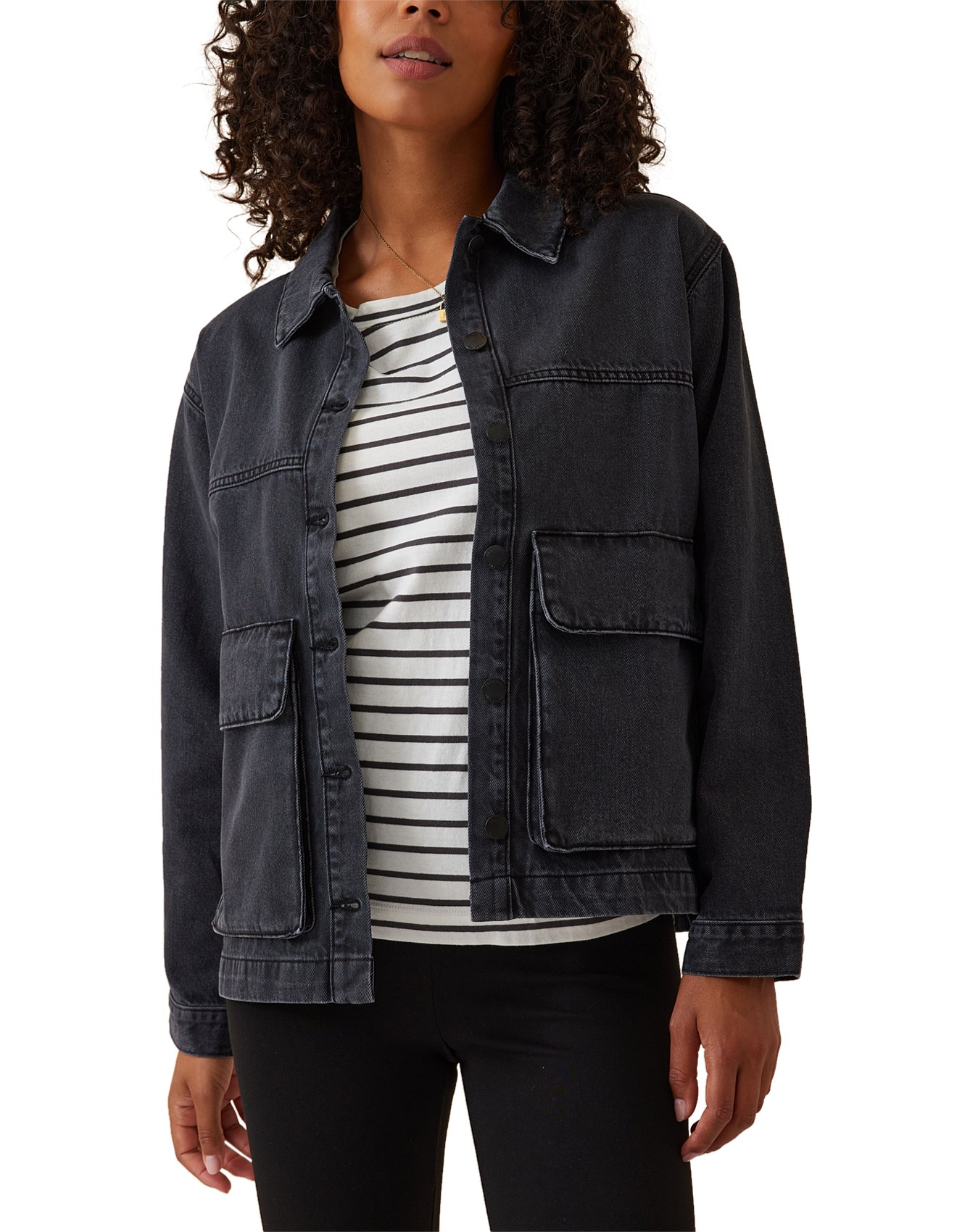 Ceres Life Denim Chore Shacket | David Jones
