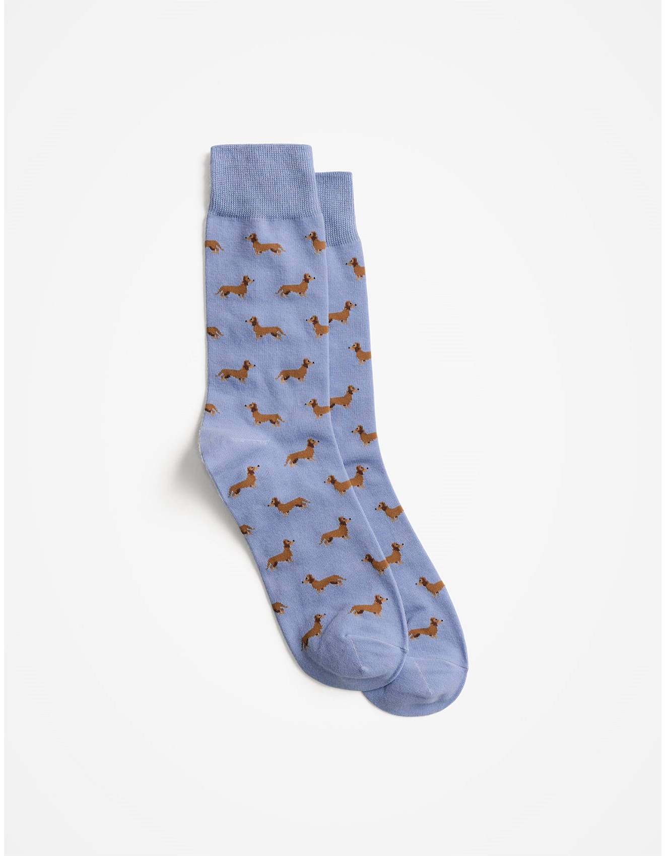 Trenery Dachshund Crew Sock | David Jones