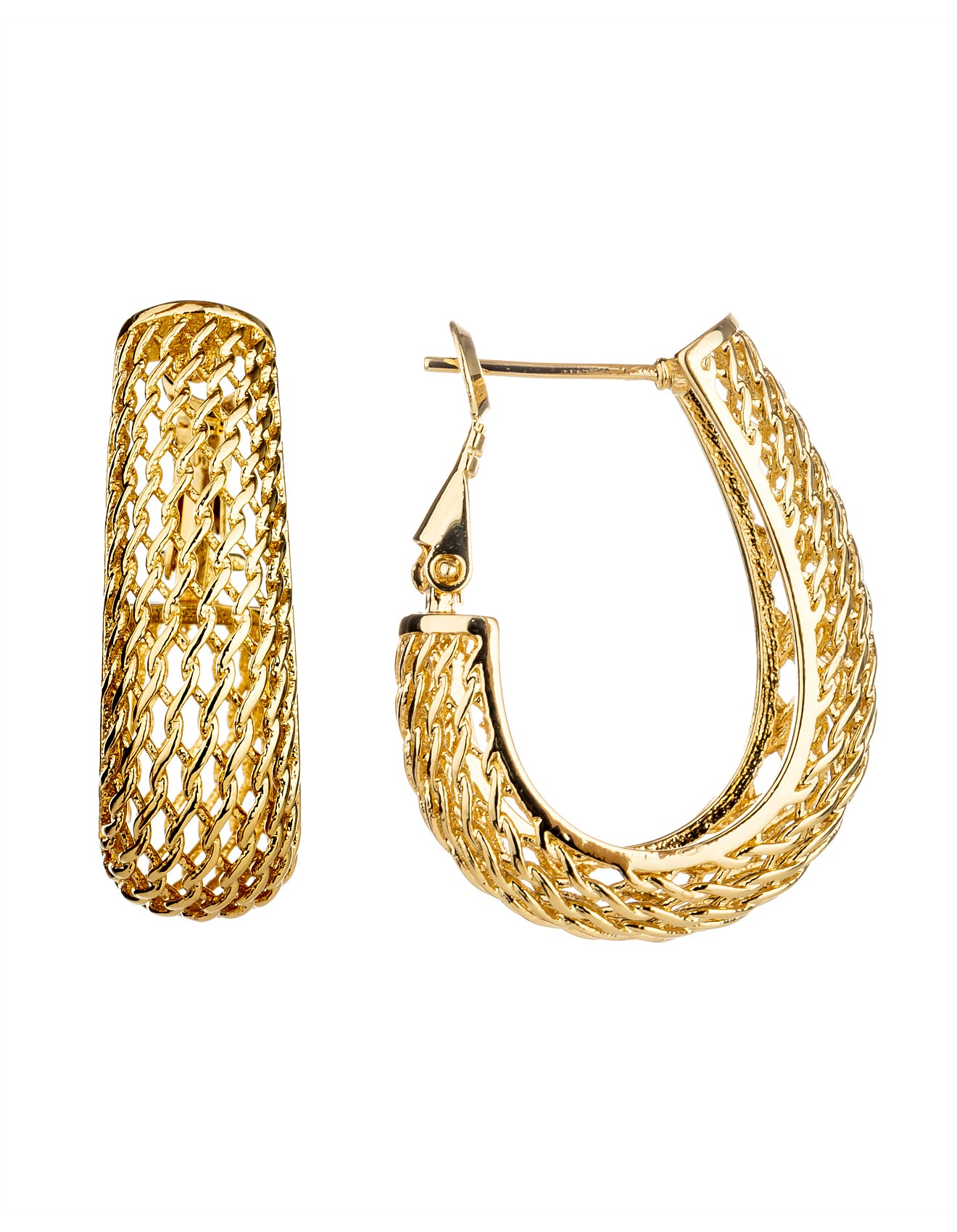 David Jones Mesh Hoop Earrings | David Jones