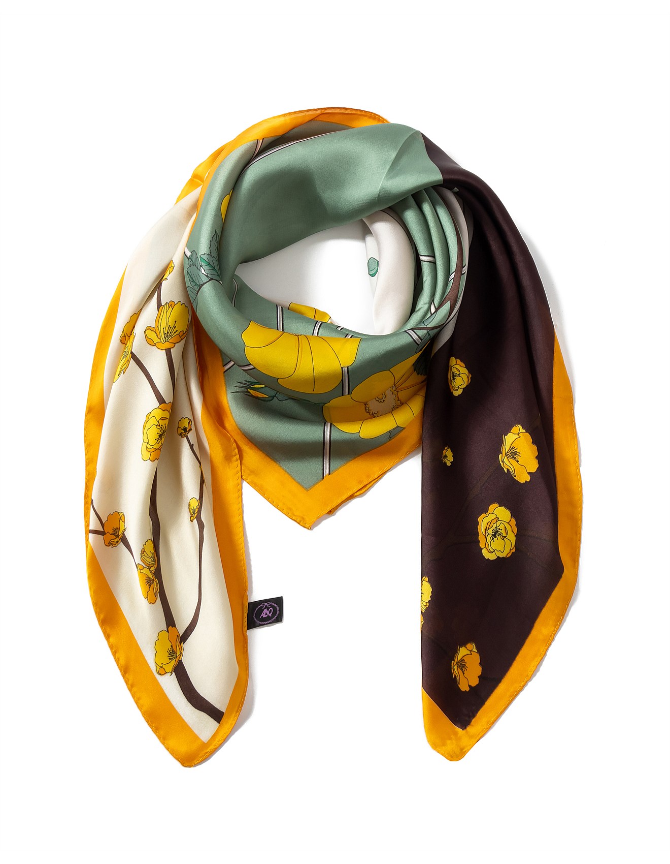 Gregory Ladner Floral Print Kerchief | David Jones