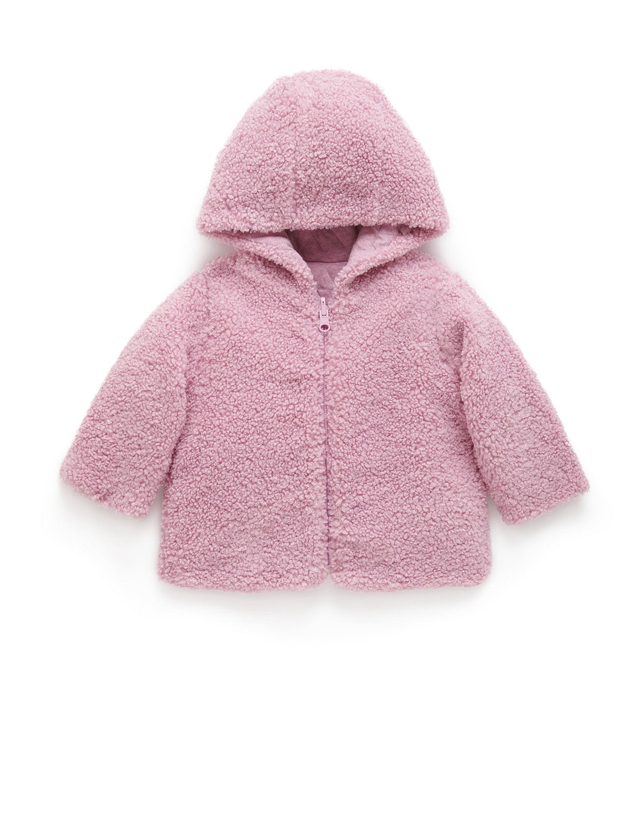 Purebaby Fluffy Reversible Jacket | David Jones
