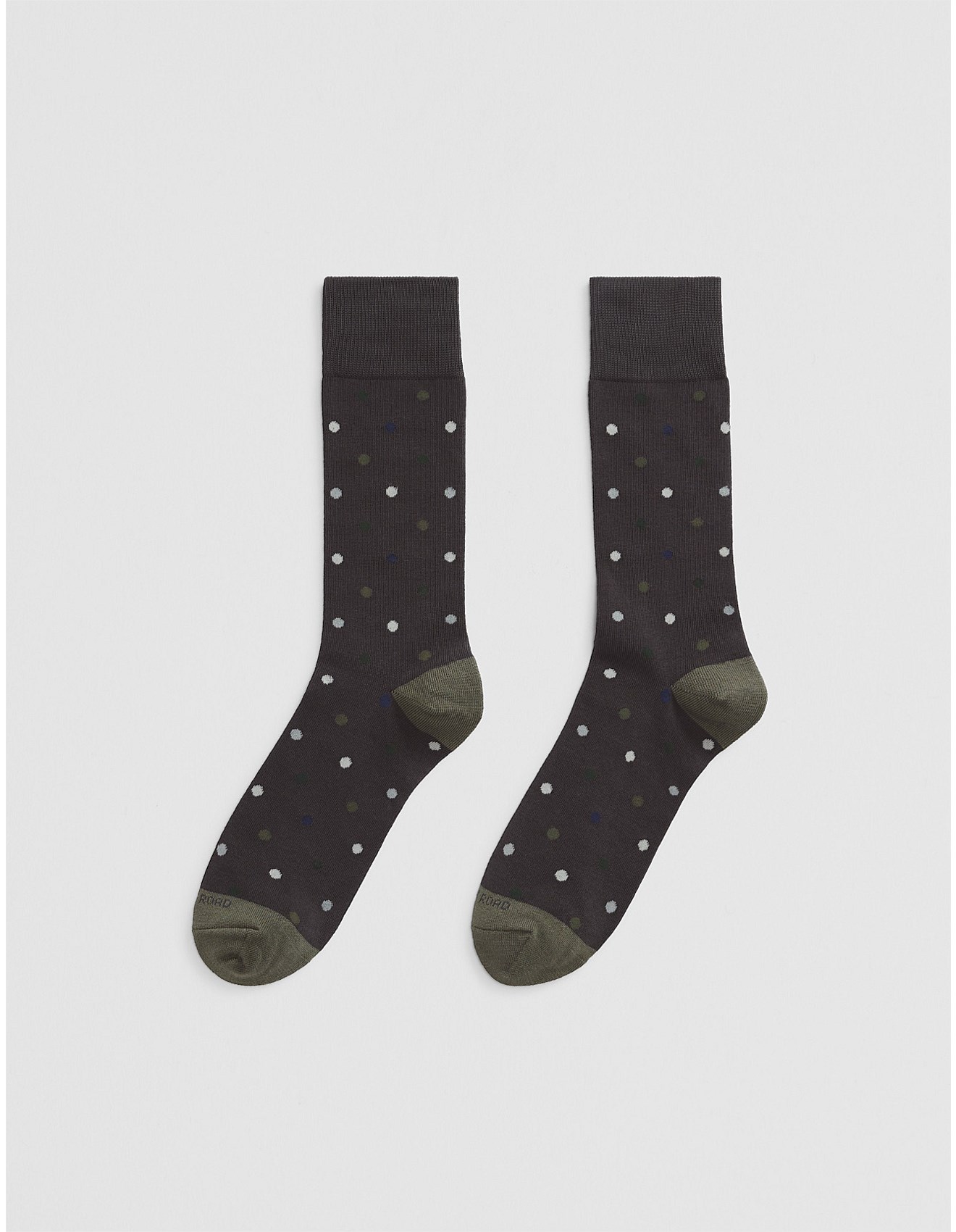 Country Road Australian Cotton Blend Spot Sock | David Jones