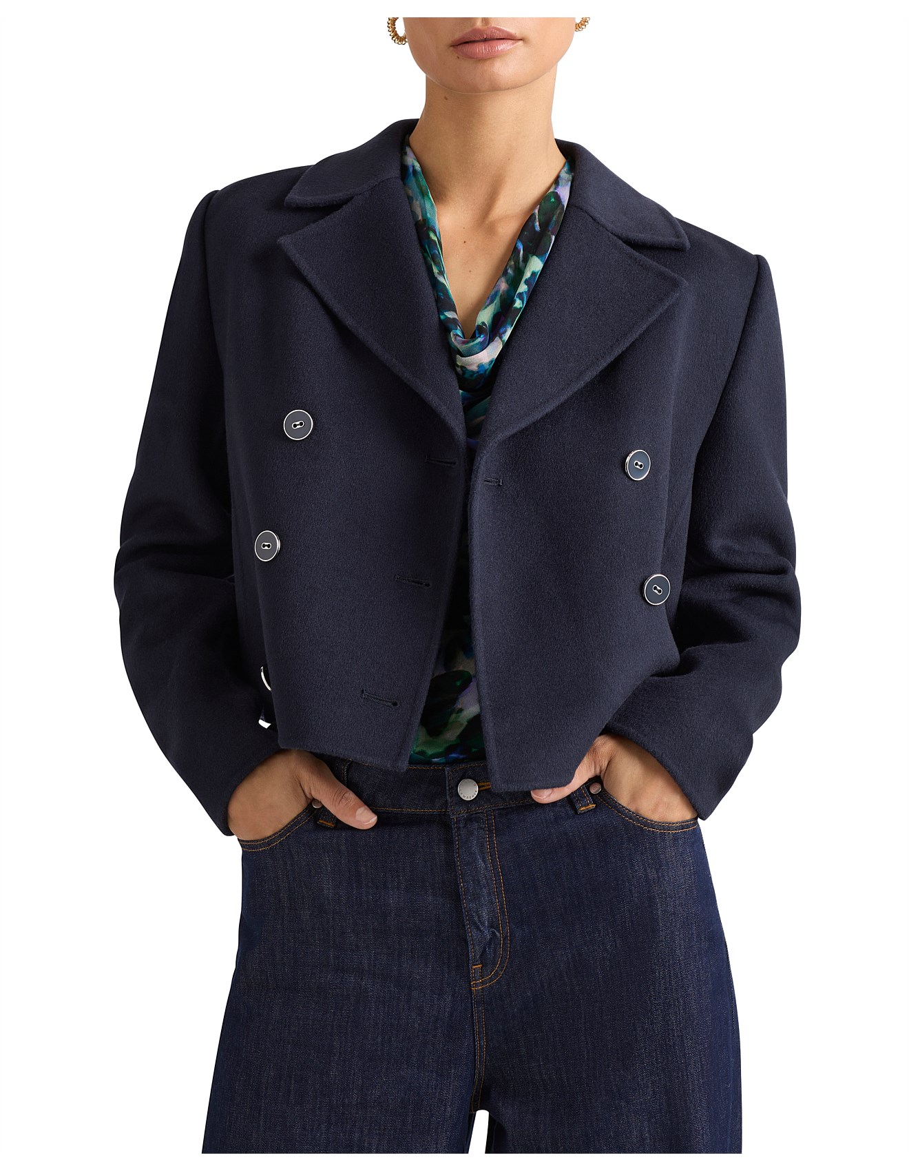 David Lawrence Cassandra Cropped Wool Jacket | David Jones